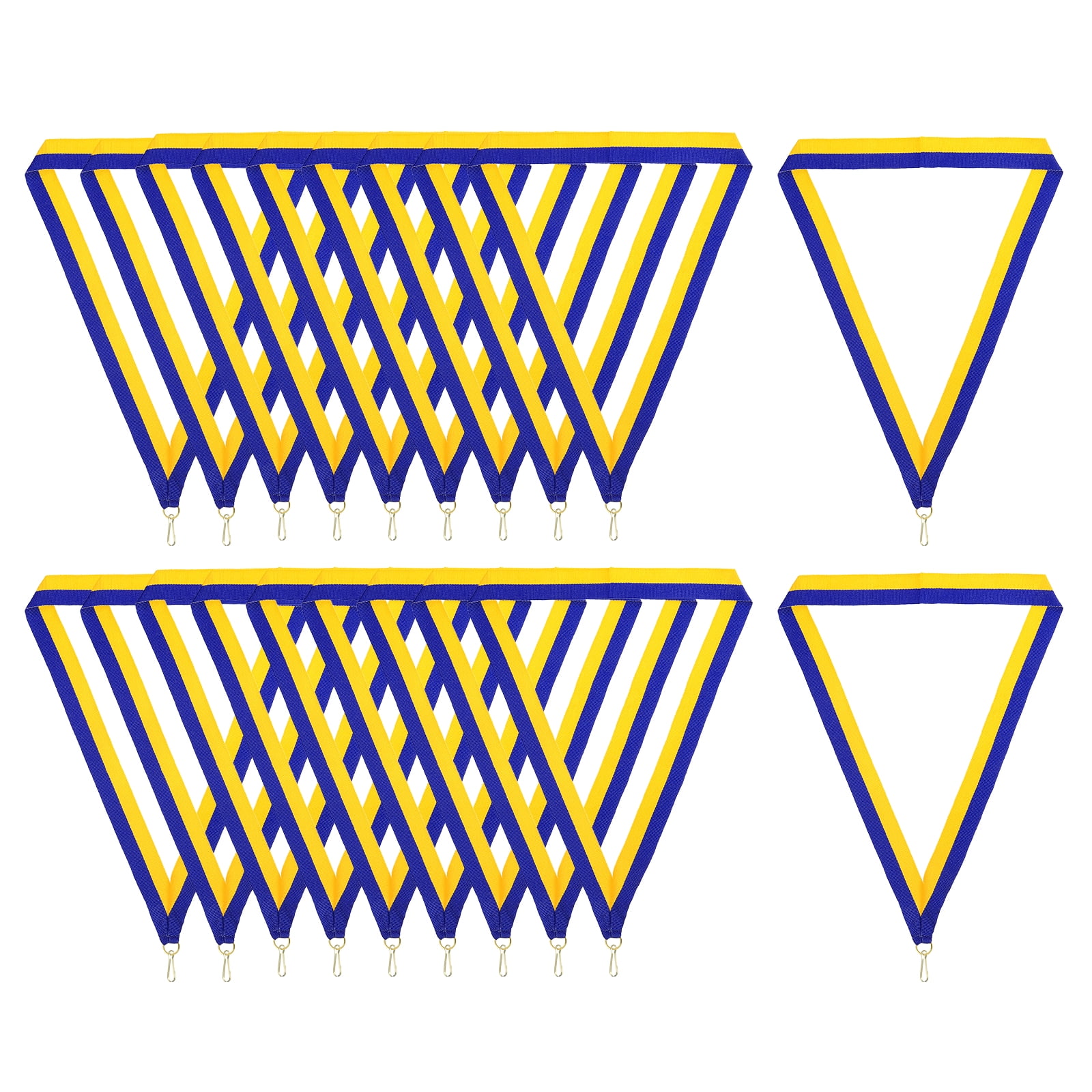 Uxcell Award Neck Ribbons with Snap Clips, Polyester Striped Medal ...