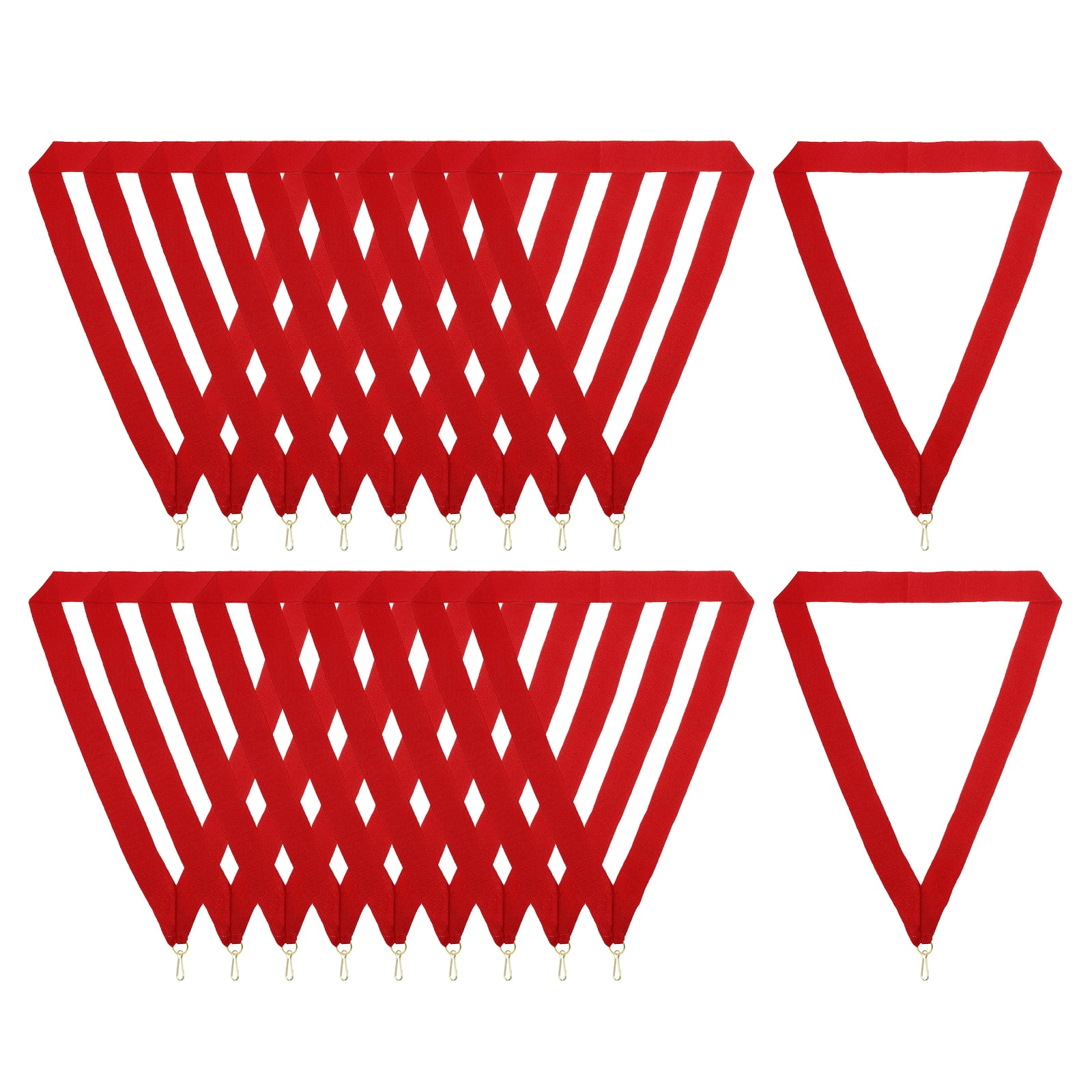 Uxcell Award Neck Ribbons with Snap Clips, Polyester Striped Medal ...