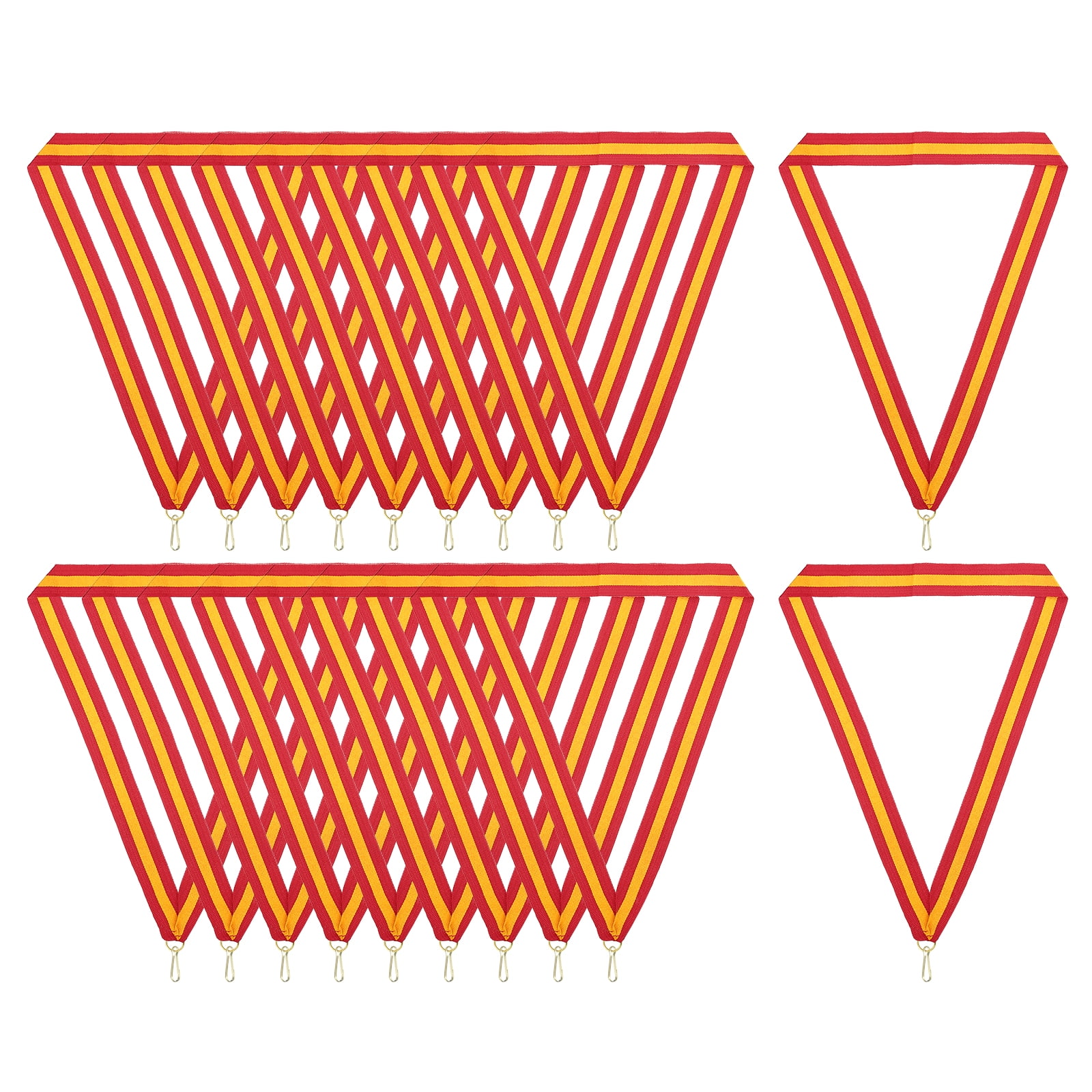 Uxcell Award Neck Ribbons with Snap Clips, Polyester Striped Medal ...