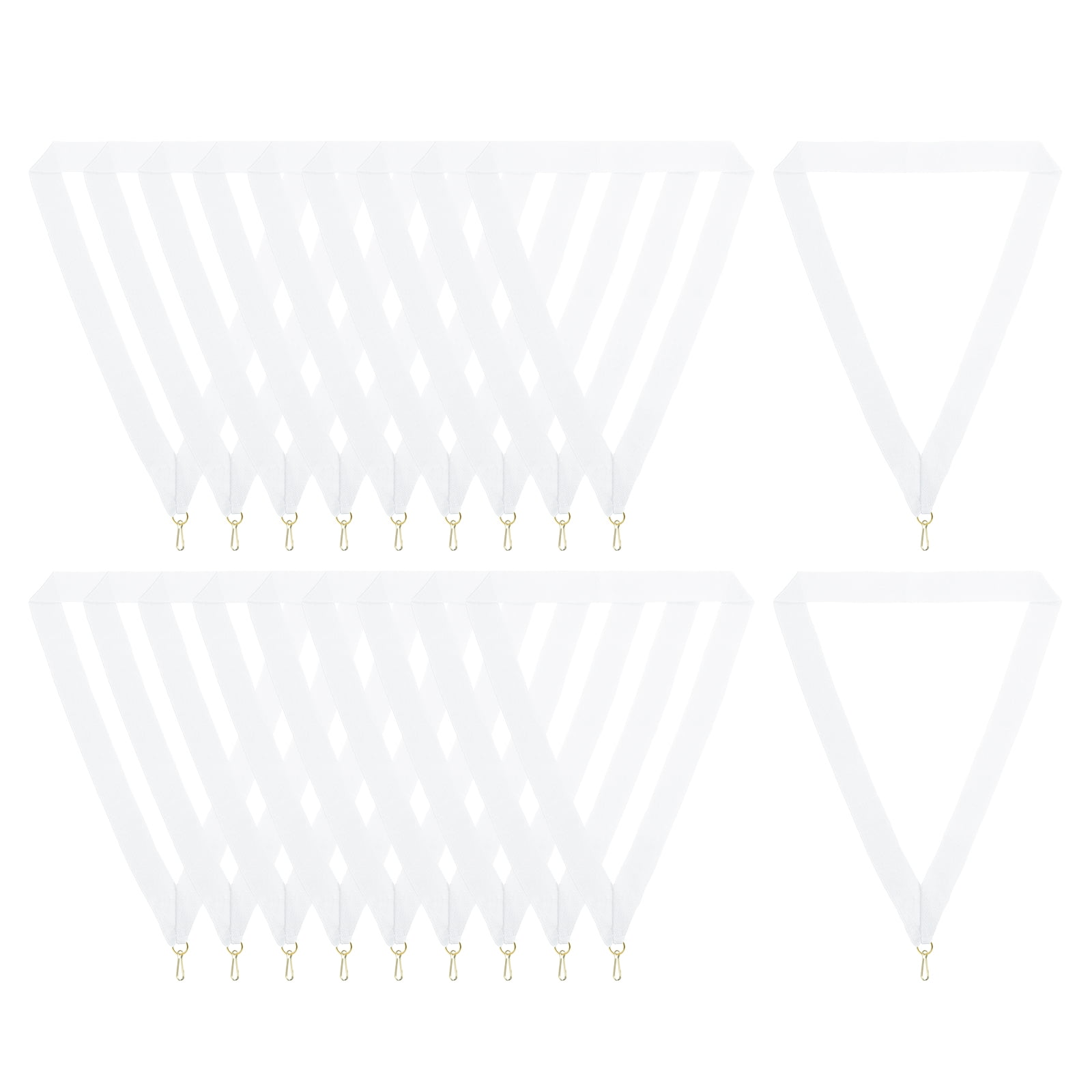 Uxcell Award Neck Ribbons with Snap Clips, Polyester Striped Medal ...