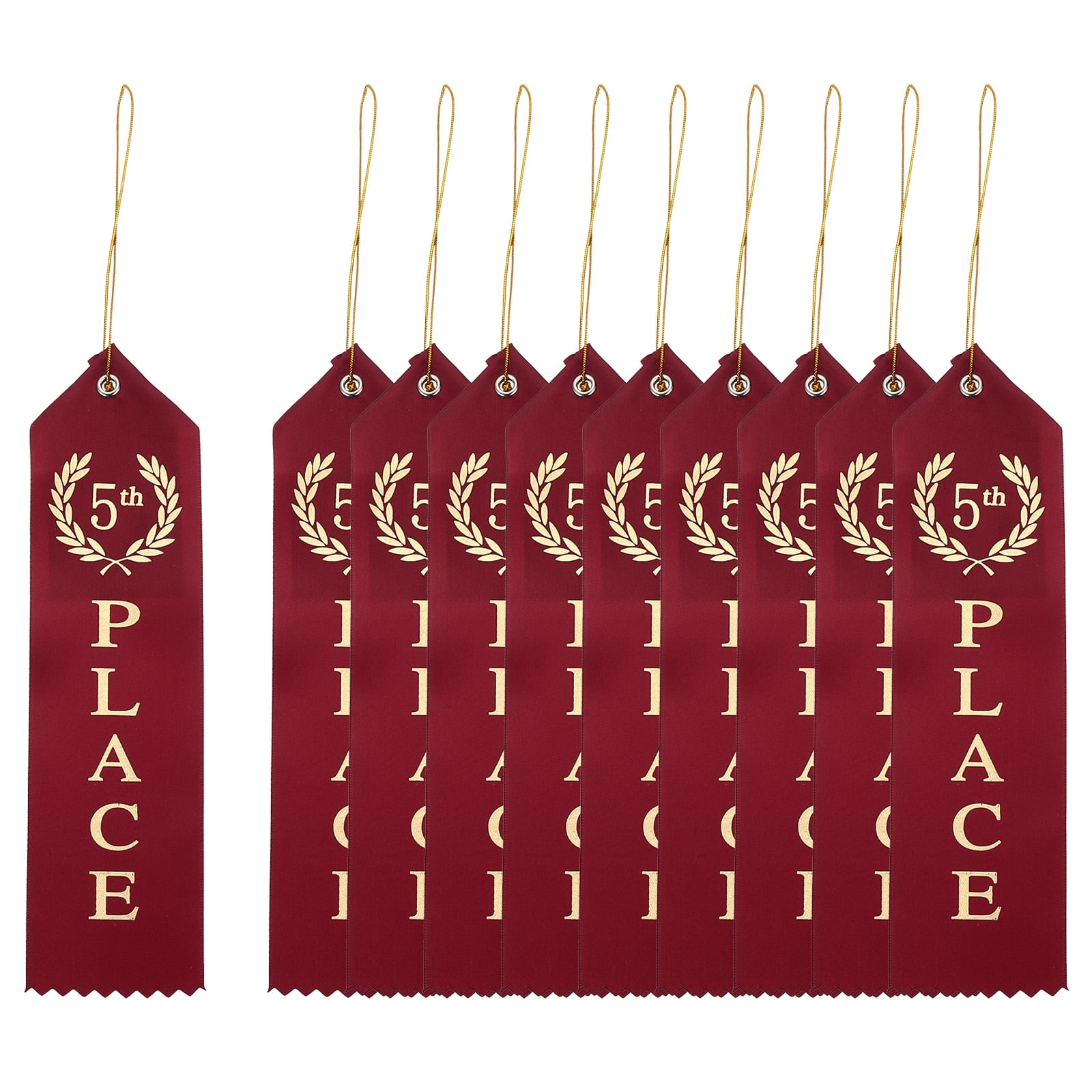 Uxcell Award Ribbons Five Place, 5th Winner Ribbons with Even Card and ...