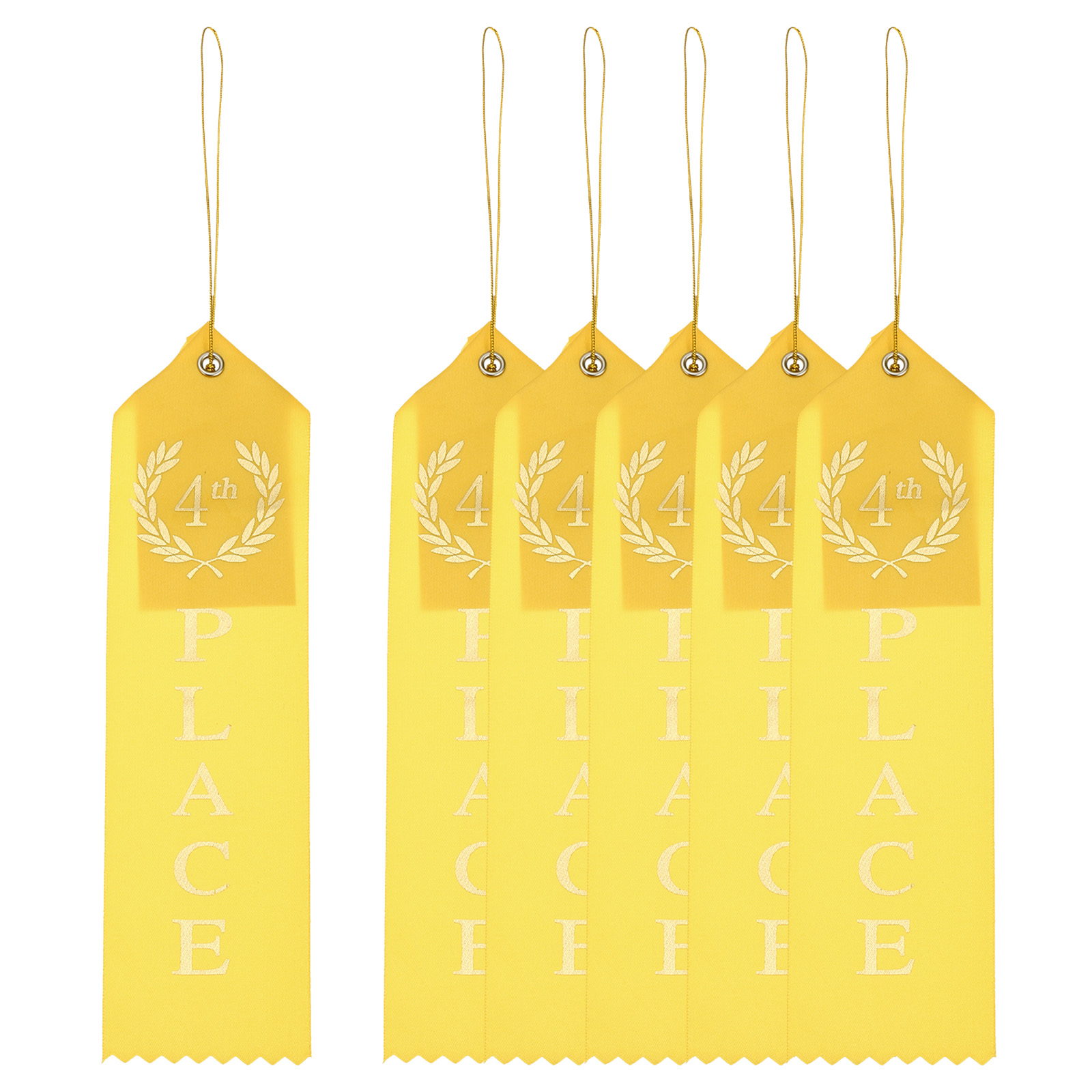 Uxcell Award Ribbons Four Place, 4th Winner Ribbons with Even Card and ...