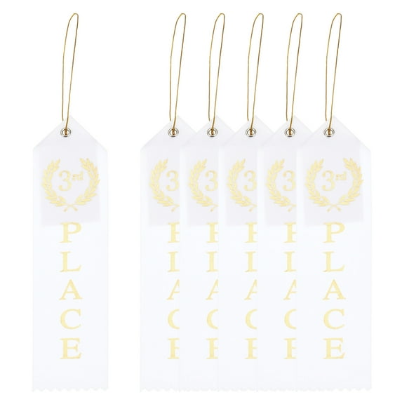 Uxcell Award Ribbons Three Place, 3rd Winner Ribbons with Even Card and ...
