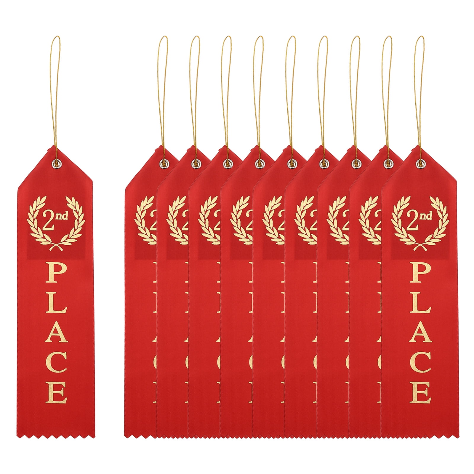 Uxcell Award Ribbons Two Place, 2nd Winner Ribbons with Even Card and ...