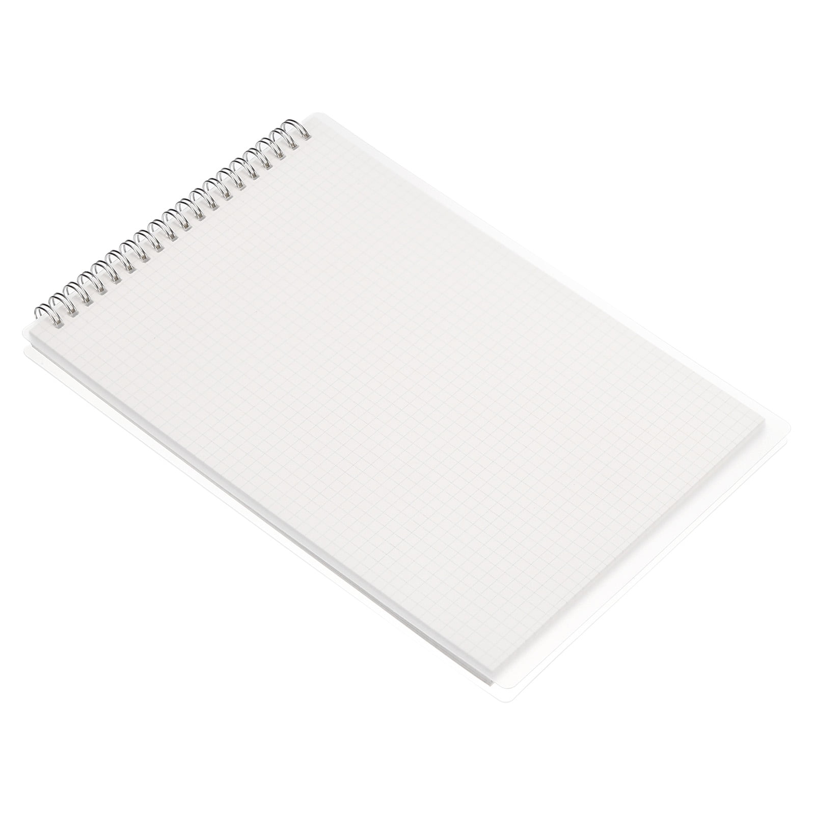 Uxcell B5 Top Spiral Graph Notebook 80 Sheets Grid Paper Hardcover Memo ...