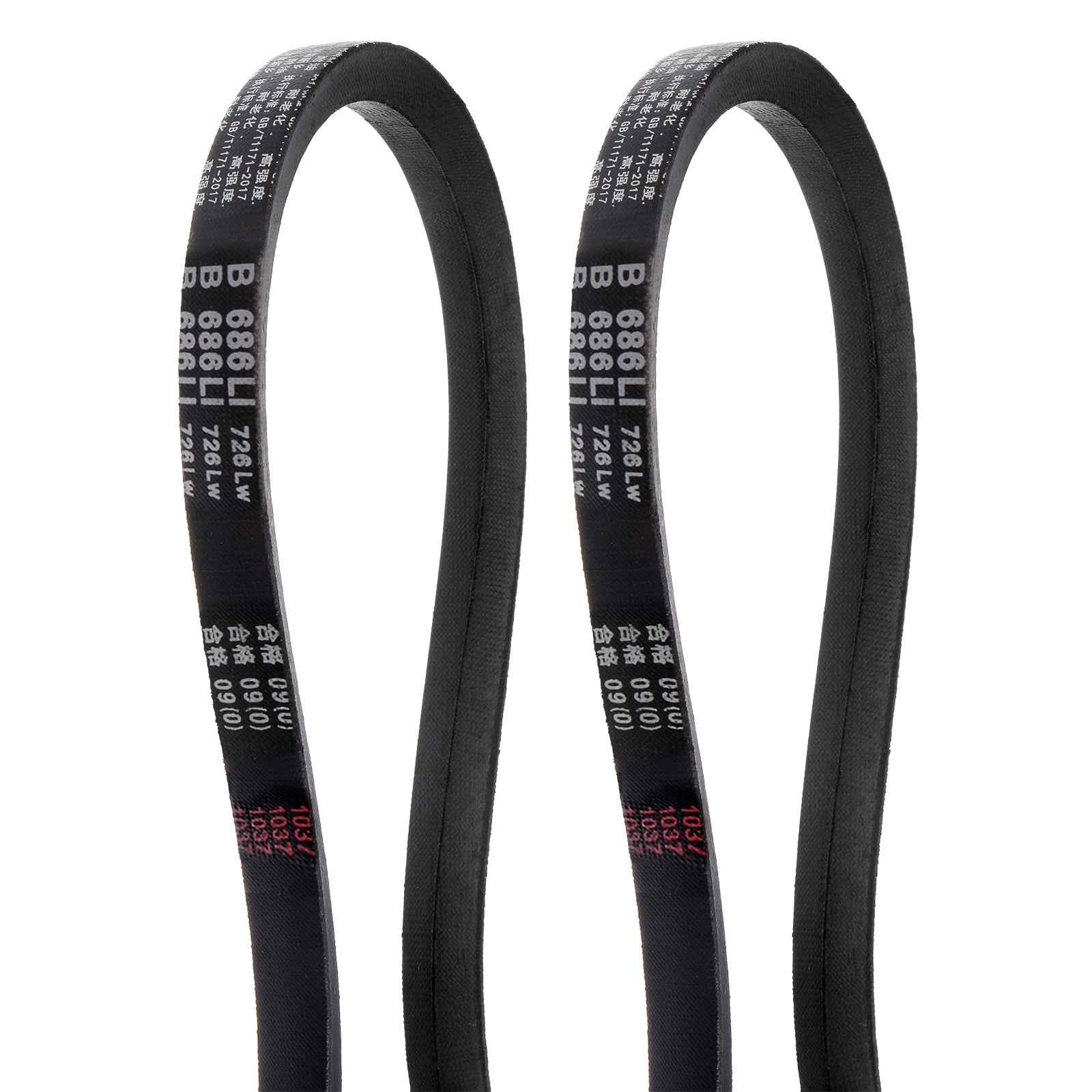Uxcell B686 V Belts Drive Belt 686mm Inner Girth Rubber for Power ...