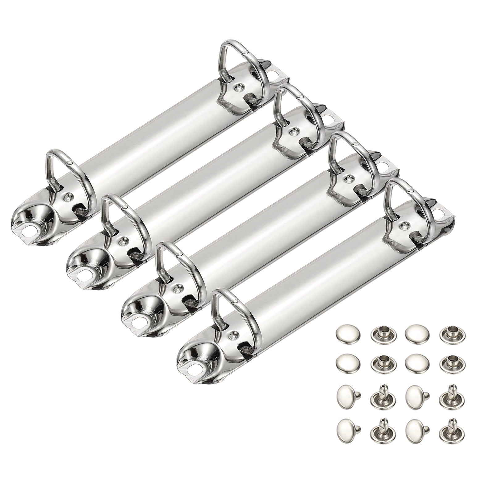 Uxcell B7 2 Hole Ring Binder Mechanisms, 4 Set 0.8" D Ring Replacement ...