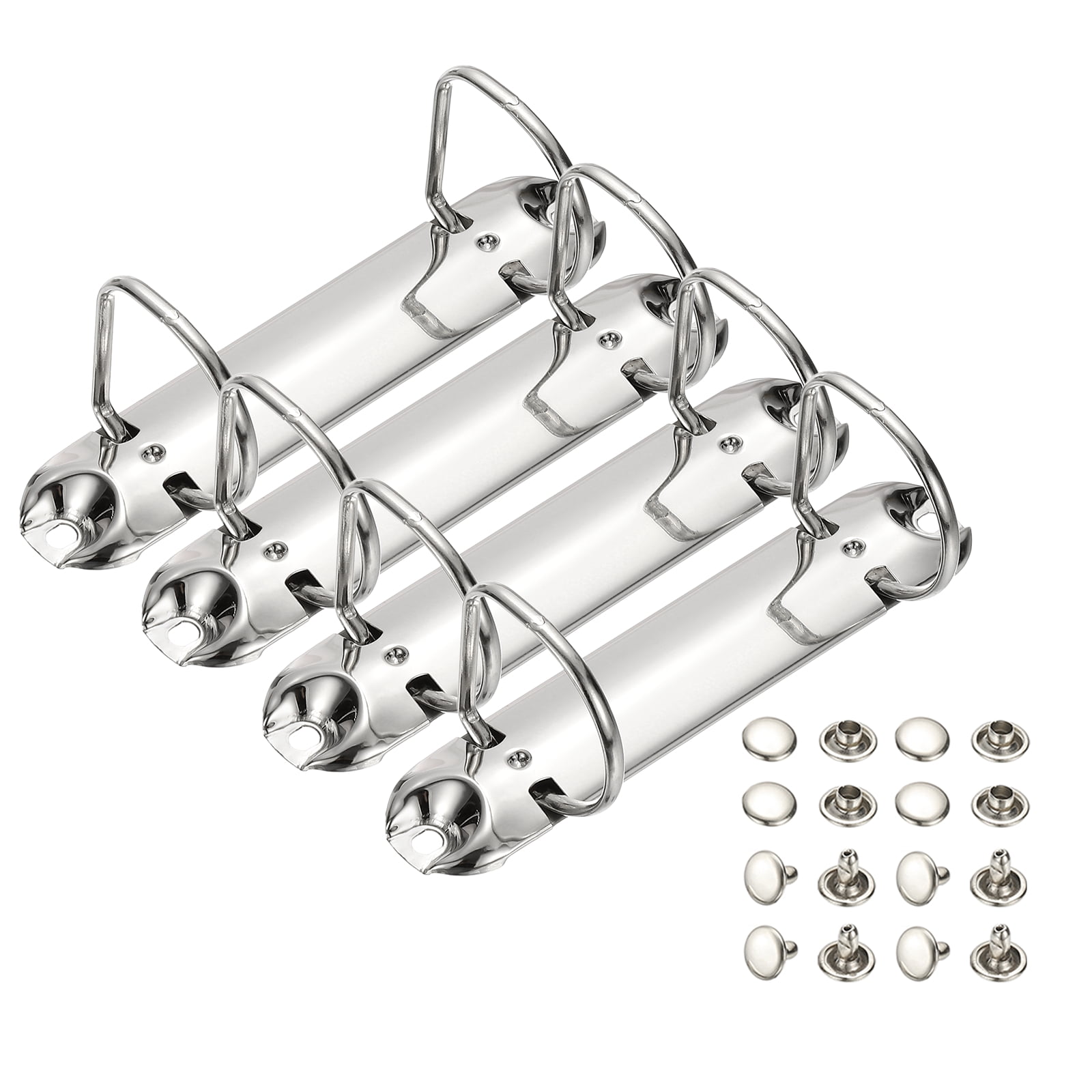 Uxcell B7 2 Hole Ring Binder Mechanisms, 4 Set 1" D Ring Replacement ...
