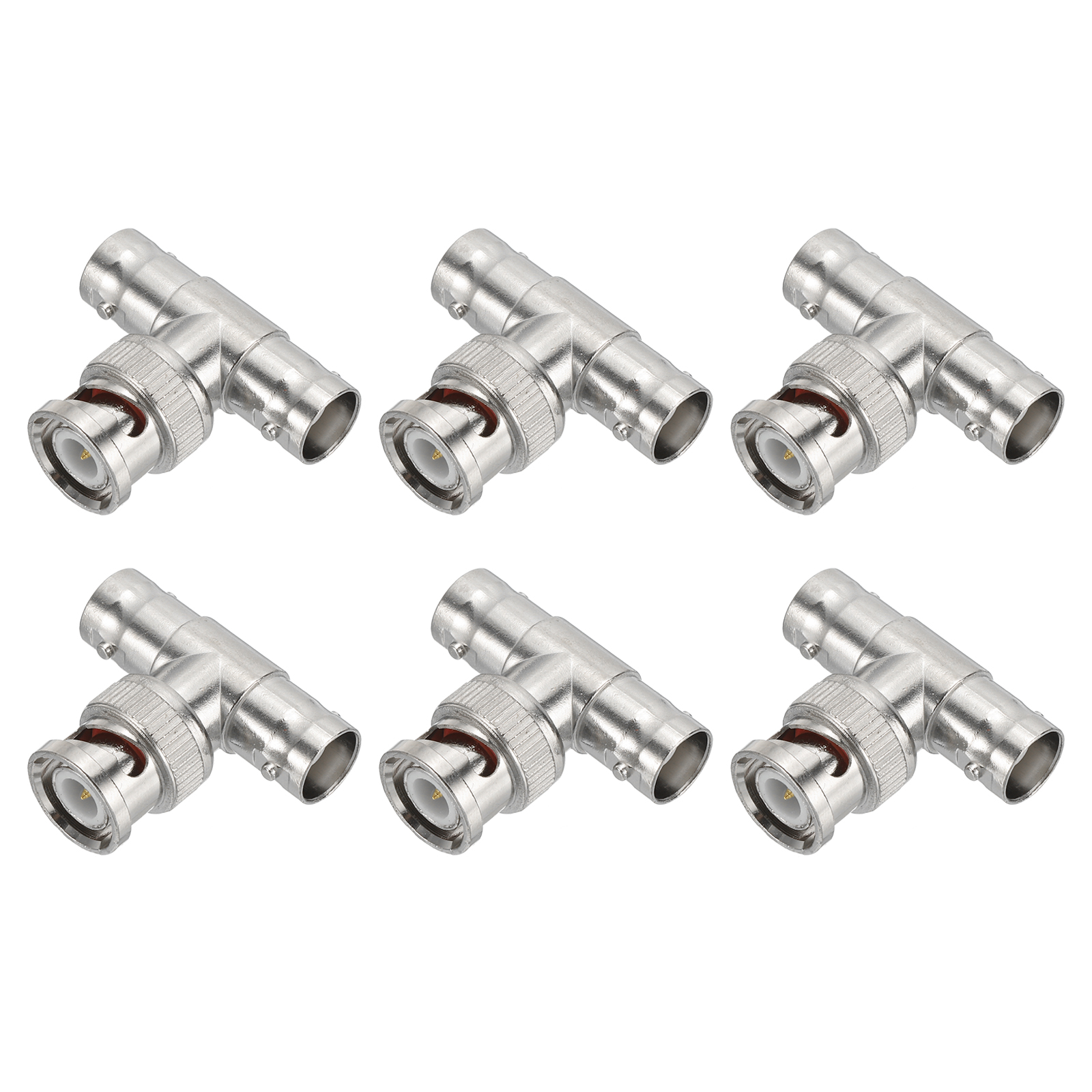 Uxcell BNC Connector, 6 Pcs BNC Male to Female Adapter for Antenna CCTV ...