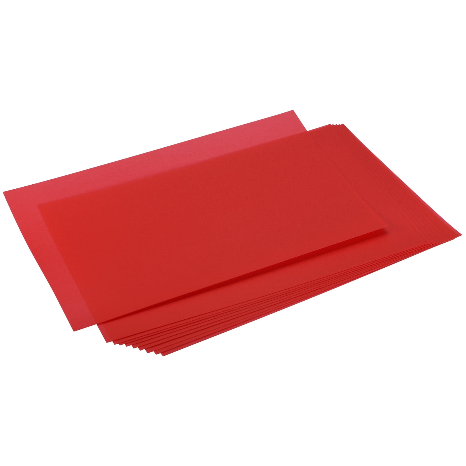 Uxcell BOPS Shrink Plastic Sheet, 29cm x 20cm x 0.3mm Sanded Red 10 ...