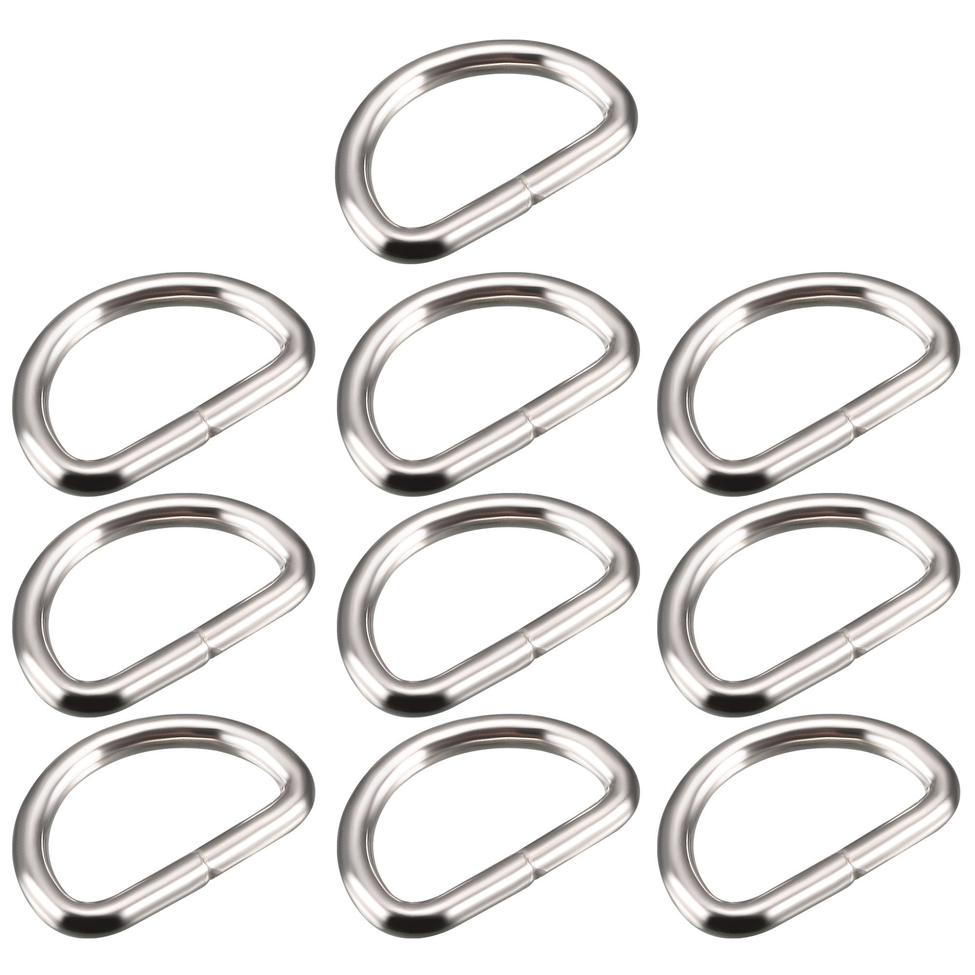 Dritz 1" Rectangle Rings, Silver, 12 pc - Walmart.com