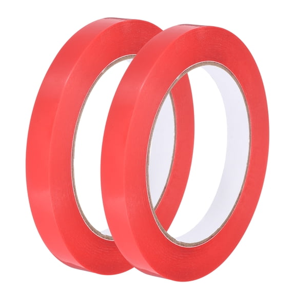 Uxcell Bag Sealing Tape, (1/2" x 109 Yard, Red) (2 Pcs), Poly Plastic ...