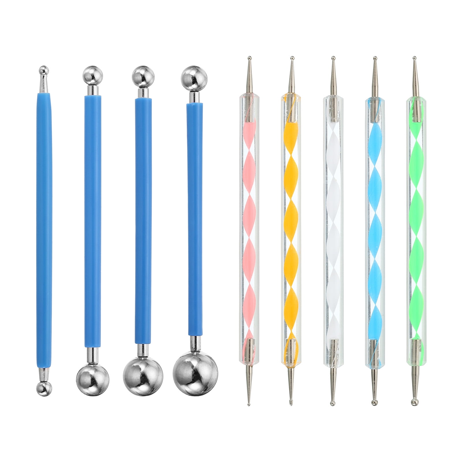 Uxcell Ball Embossing Stylus Set, Metal Modeling Ball Tools, Multicolor ...
