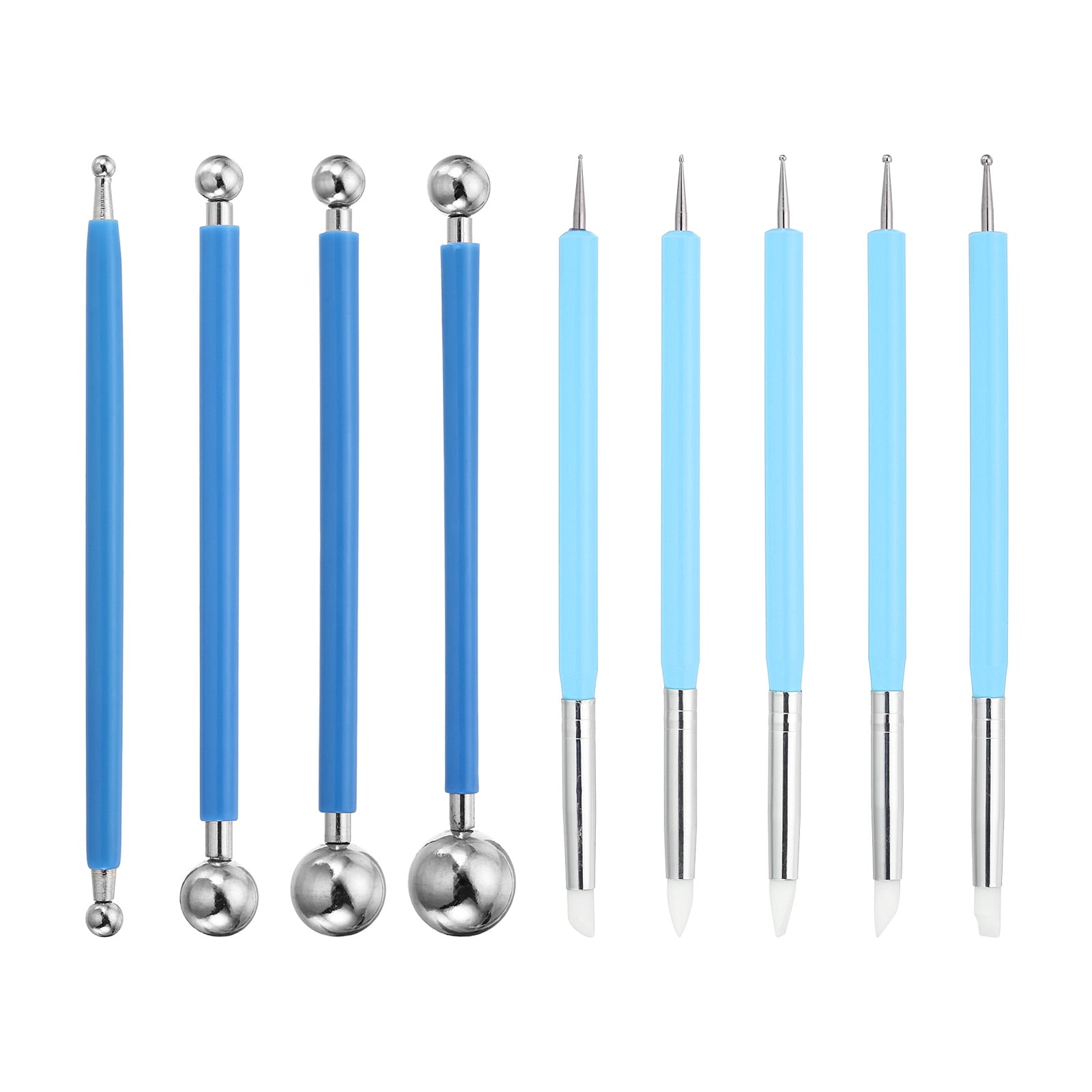 Uxcell Ball Embossing Stylus Set, Silicone Clay Sculpting Tool ...