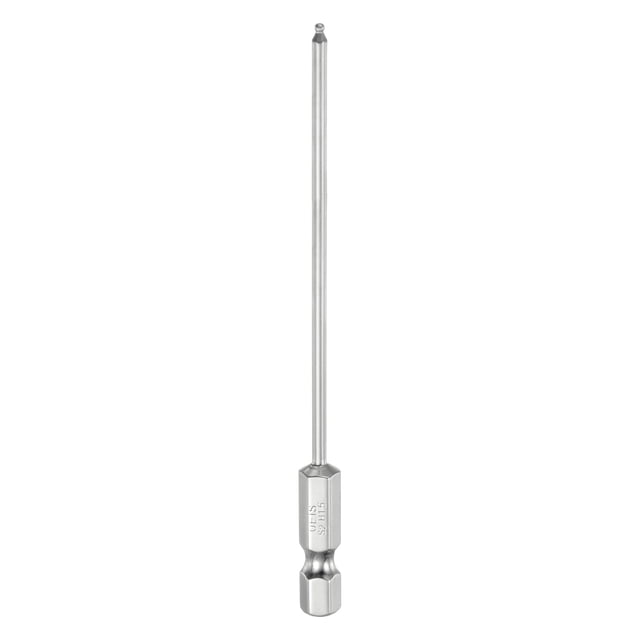 Uxcell Ball End Hex Screwdriver Bit 1.5mm Size 1/4" Hex Shank 4" Long ...