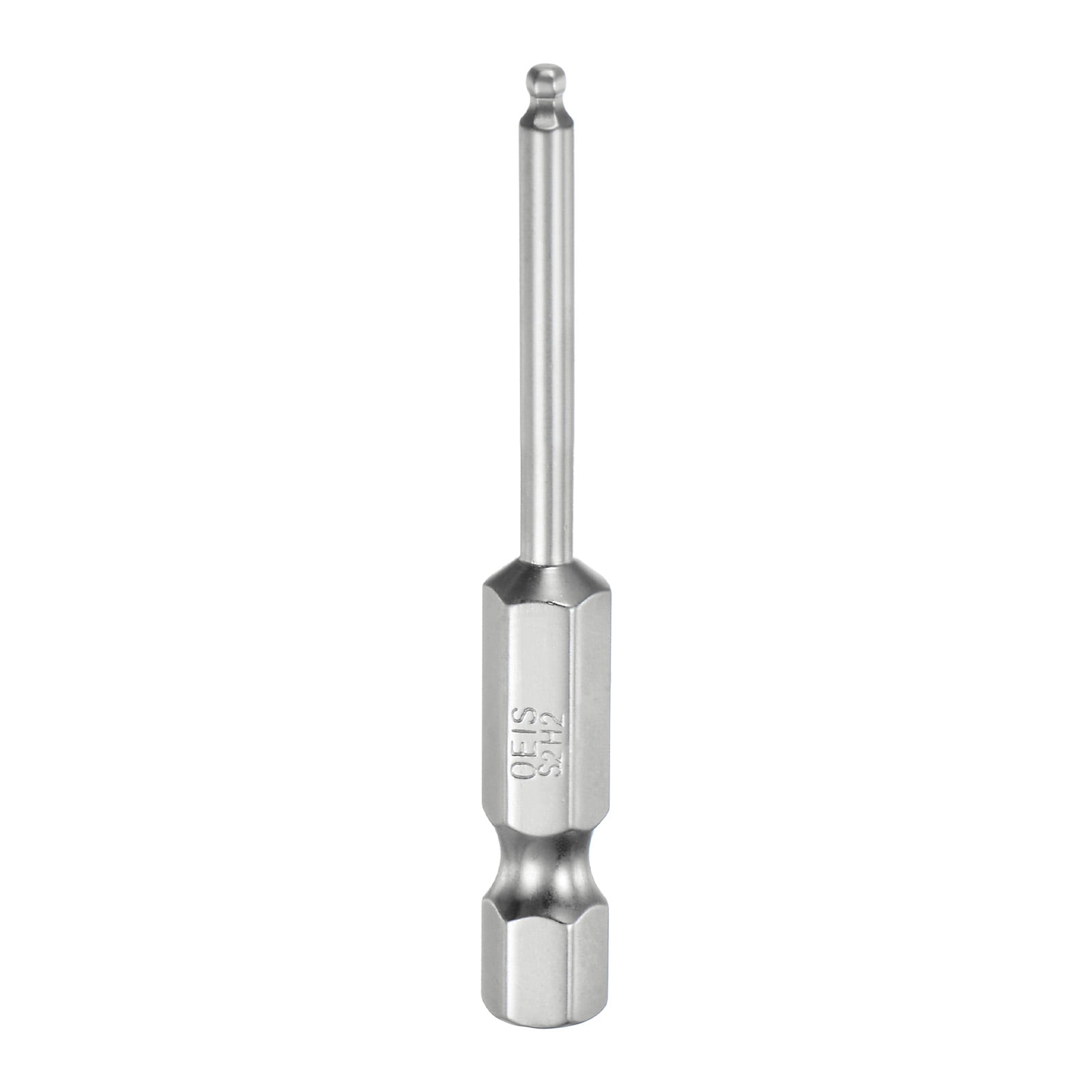 Uxcell Ball End Hex Screwdriver Bit 2mm Size 1/4" Hex Shank 2" Long ...
