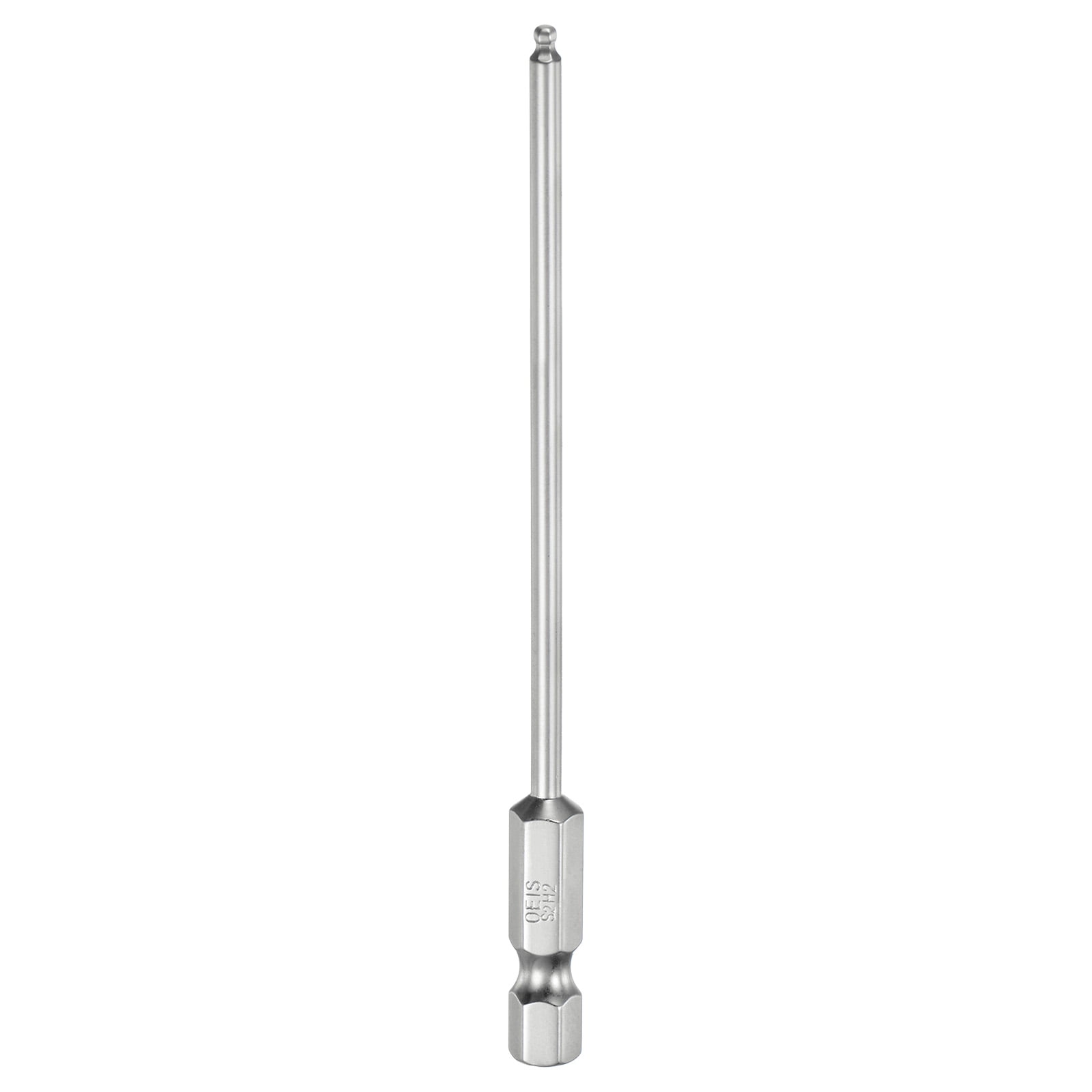 Uxcell Ball End Hex Screwdriver Bit 2mm Size 1/4" Hex Shank 4" Long ...