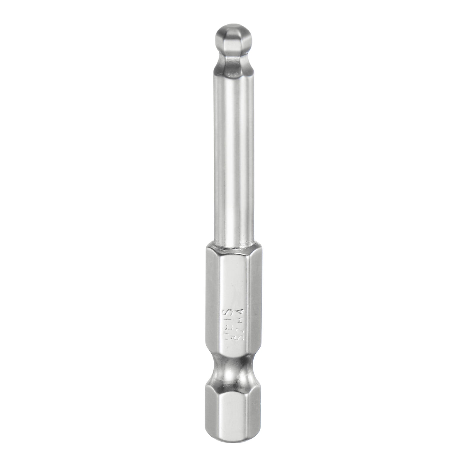 Uxcell Ball End Hex Screwdriver Bit 4mm Size 1/4" Hex Shank 2" Long ...
