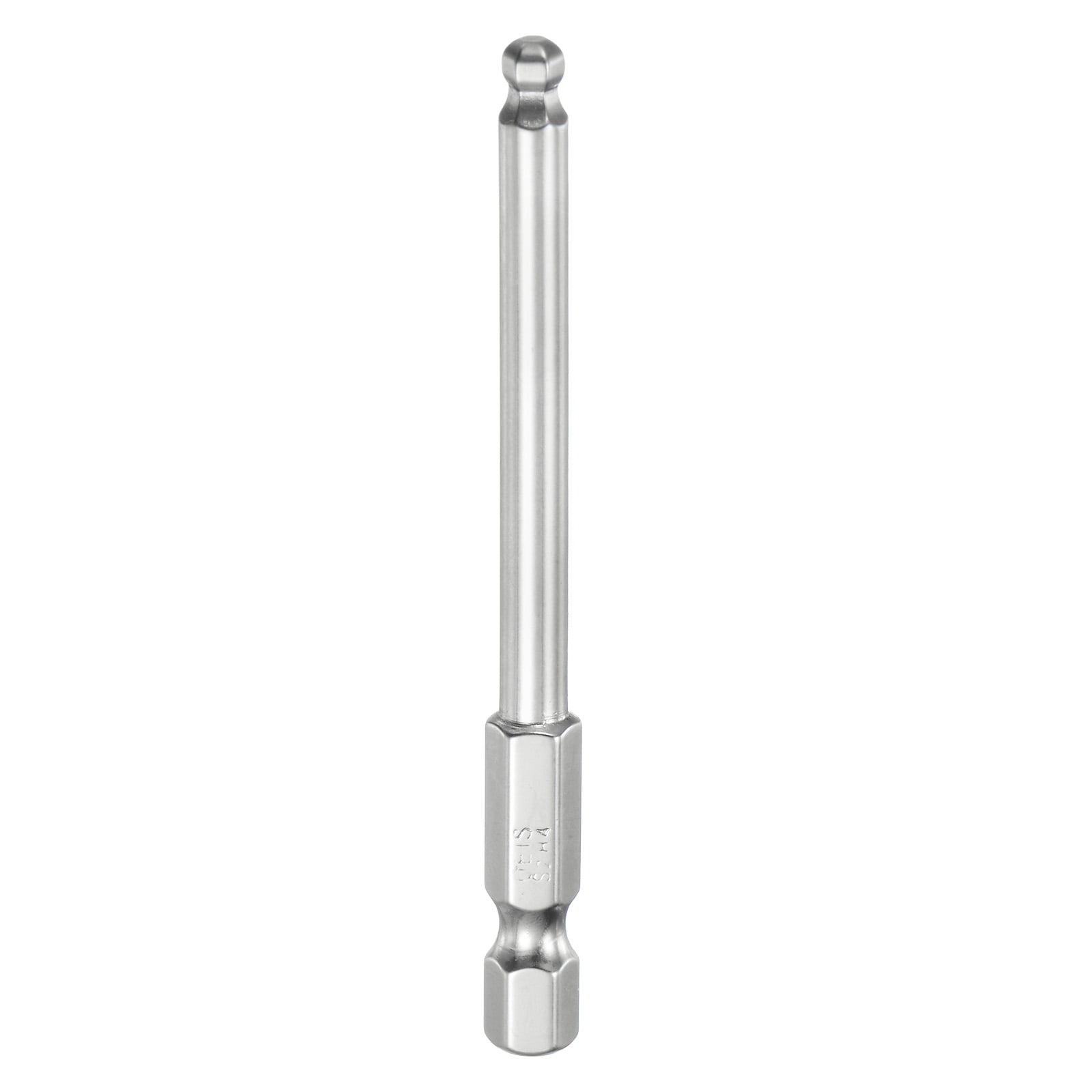 Uxcell Ball End Hex Screwdriver Bit 4mm Size 1/4" Hex Shank 3" Long ...