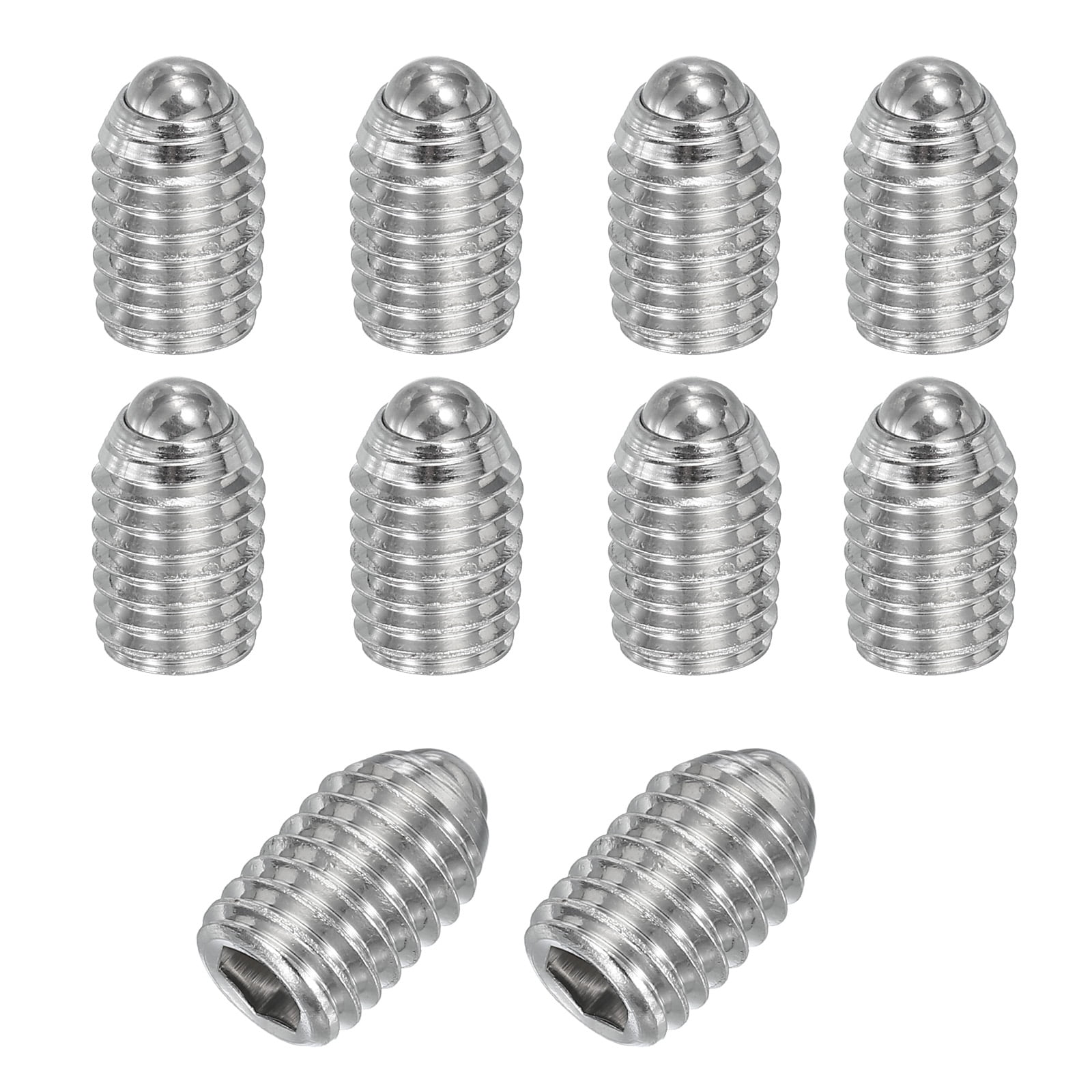 Uxcell Ball Point Set Screws, 304 Stainless Steel Hex Socket Spring ...