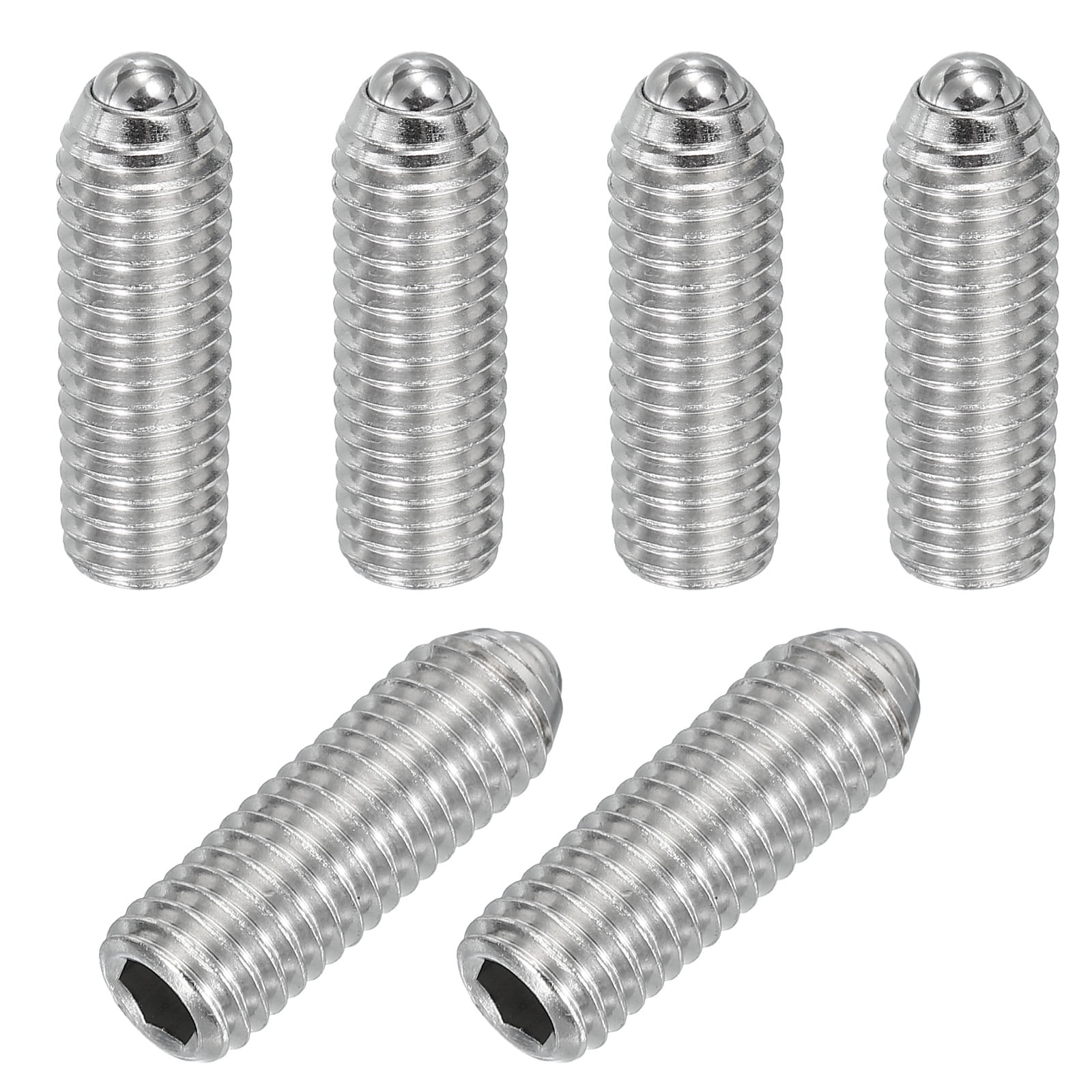 Uxcell Ball Point Set Screws, 304 Stainless Steel Hex Socket Spring ...