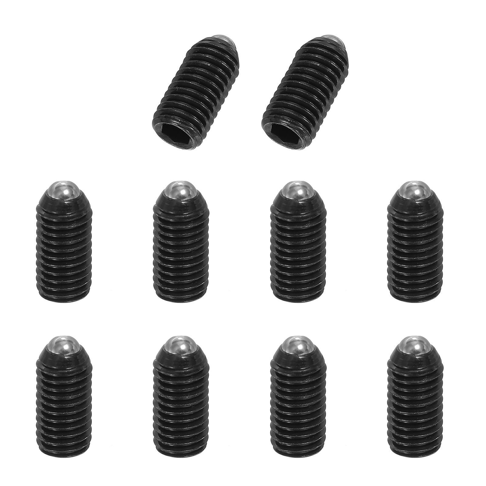 Uxcell Ball Point Set Screws, Carbon Steel Hex Socket Spring Plungers ...
