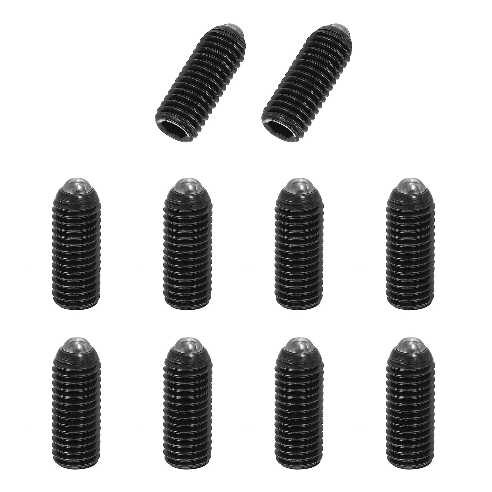 Uxcell Ball Point Set Screws, Carbon Steel Hex Socket Spring Plungers ...