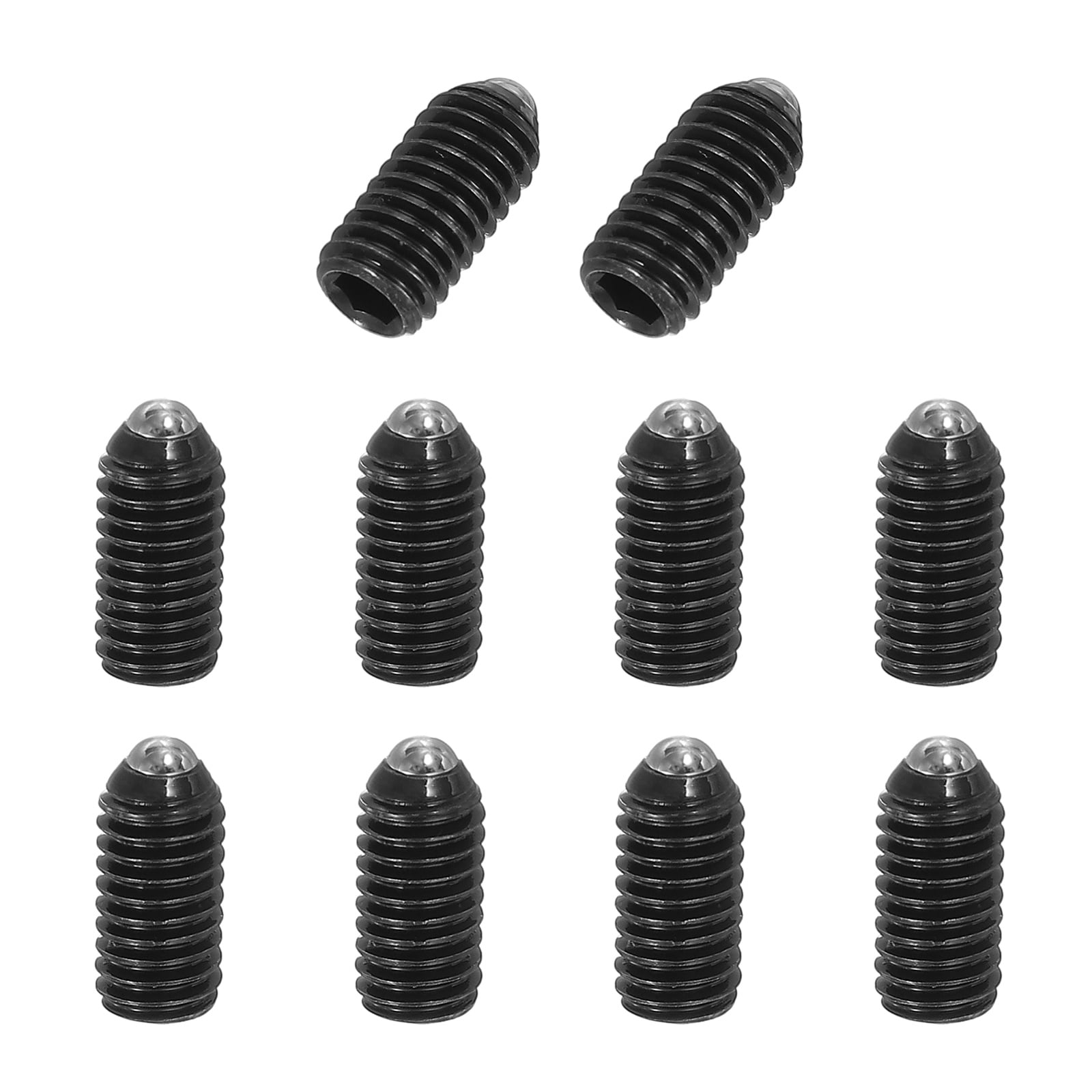 Uxcell Ball Point Set Screws, Carbon Steel Hex Socket Spring Plungers ...