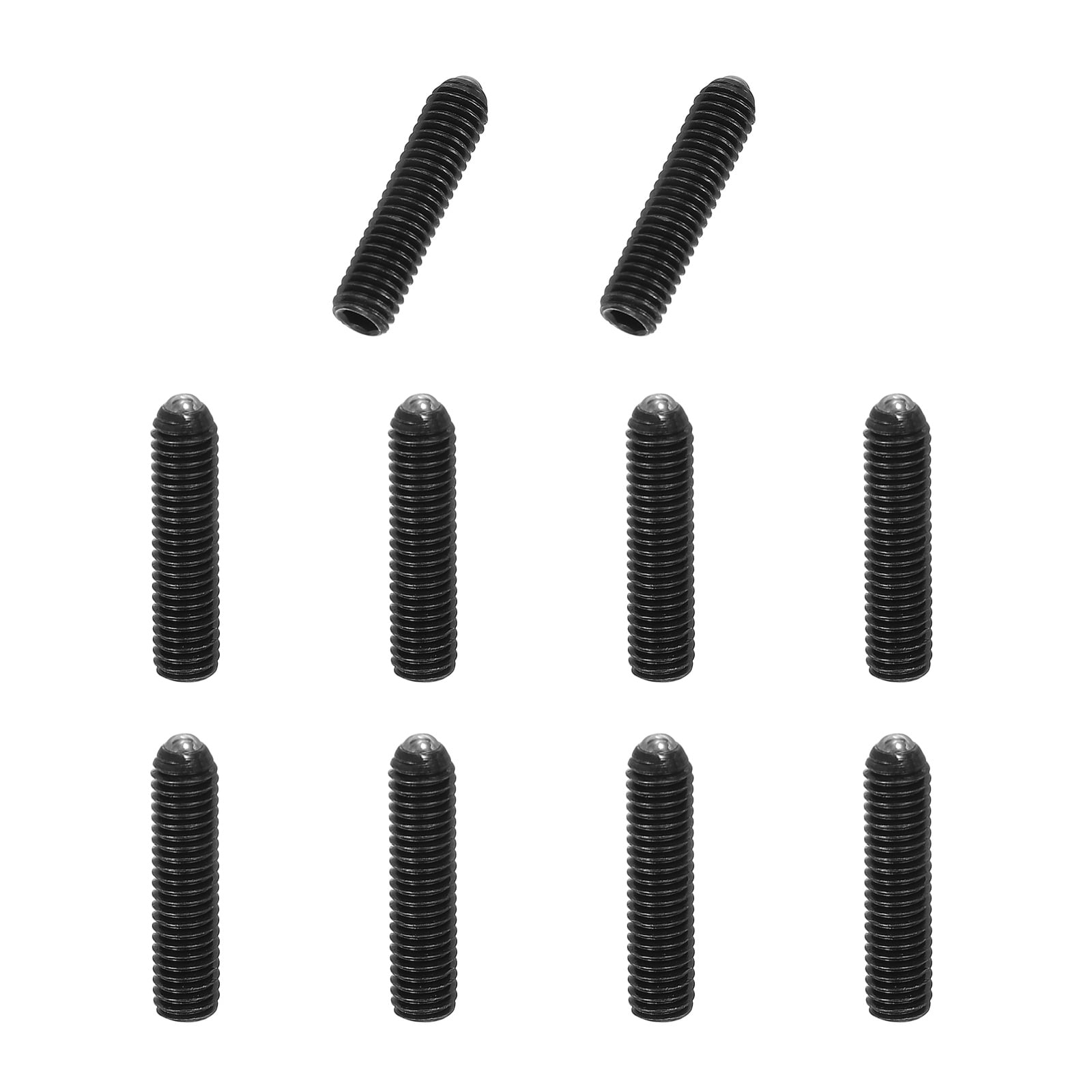 Uxcell Ball Point Set Screws, Carbon Steel Hex Socket Spring Plungers ...
