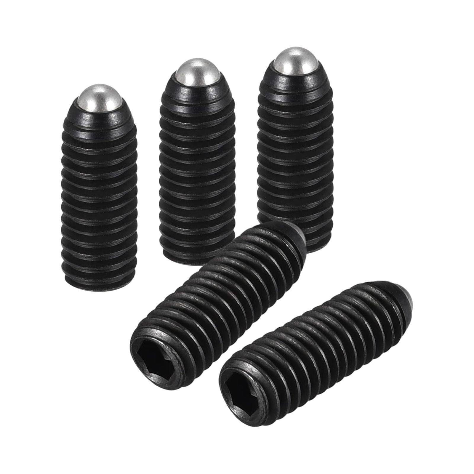 Uxcell Ball Point Set Screws, M4 x 12mm High Carbon Steel Metric Spring ...