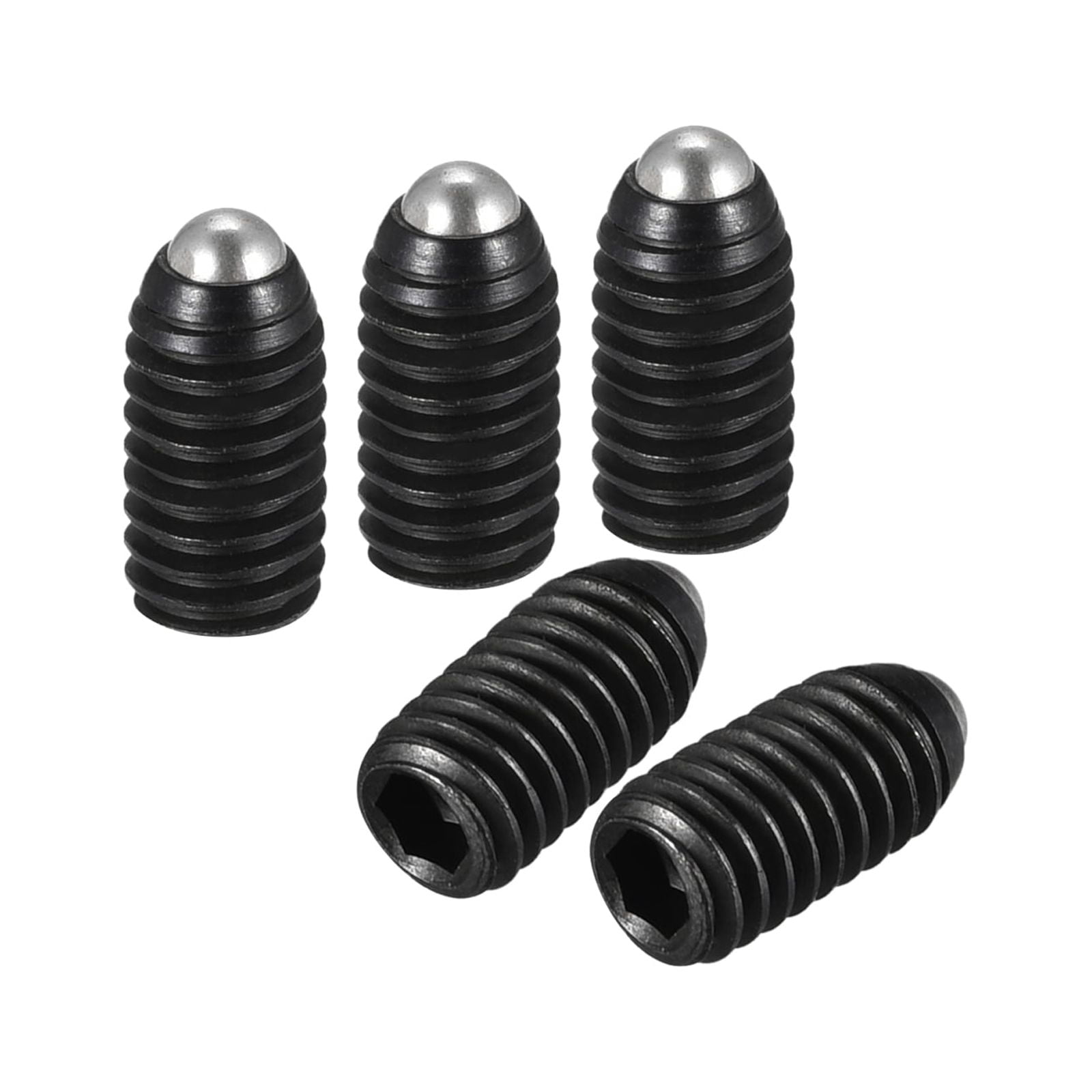 Uxcell Ball Point Set Screws, M4 x 8mm High Carbon Steel Metric Spring ...