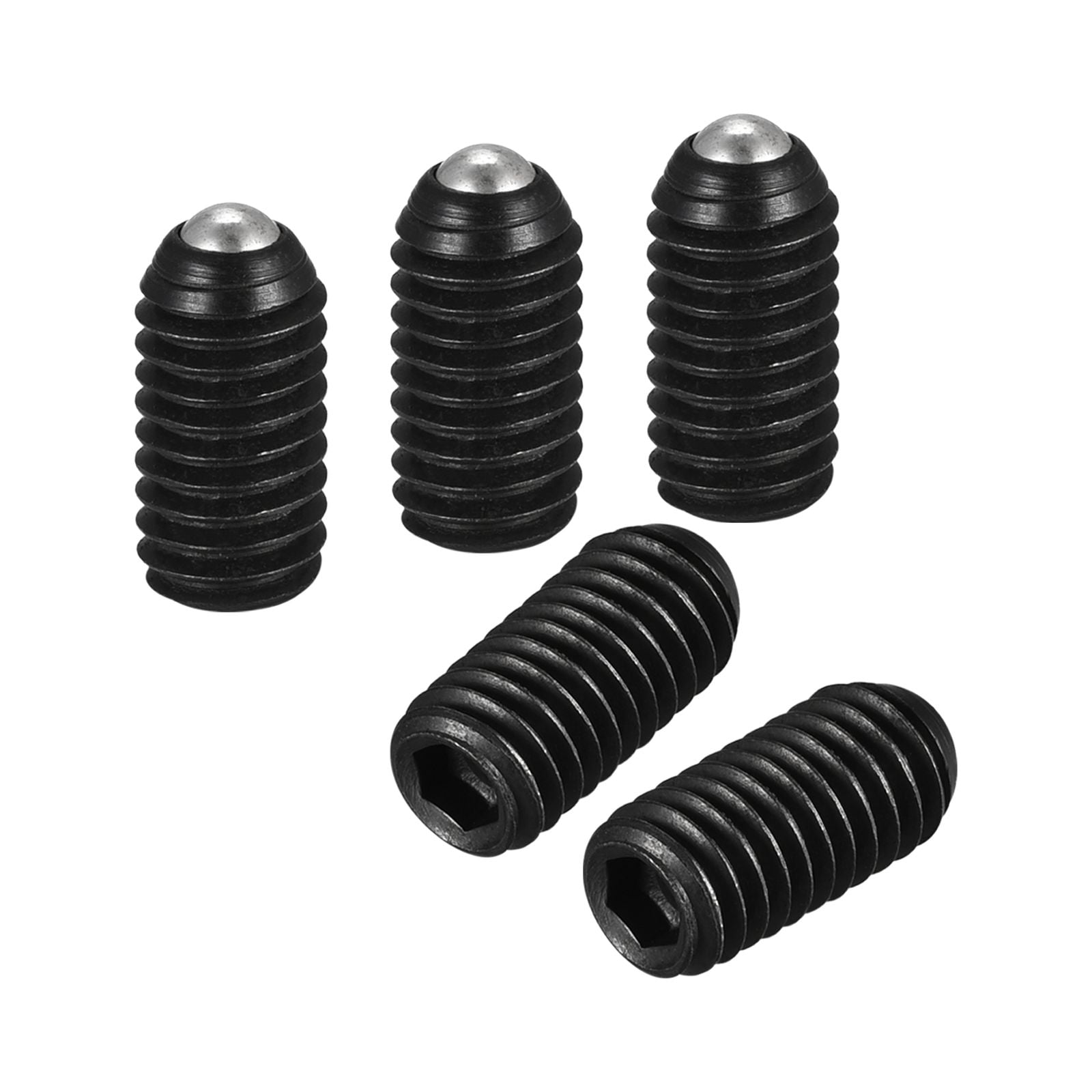Uxcell Ball Point Set Screws, M6 x 12mm High Carbon Steel Metric Spring ...