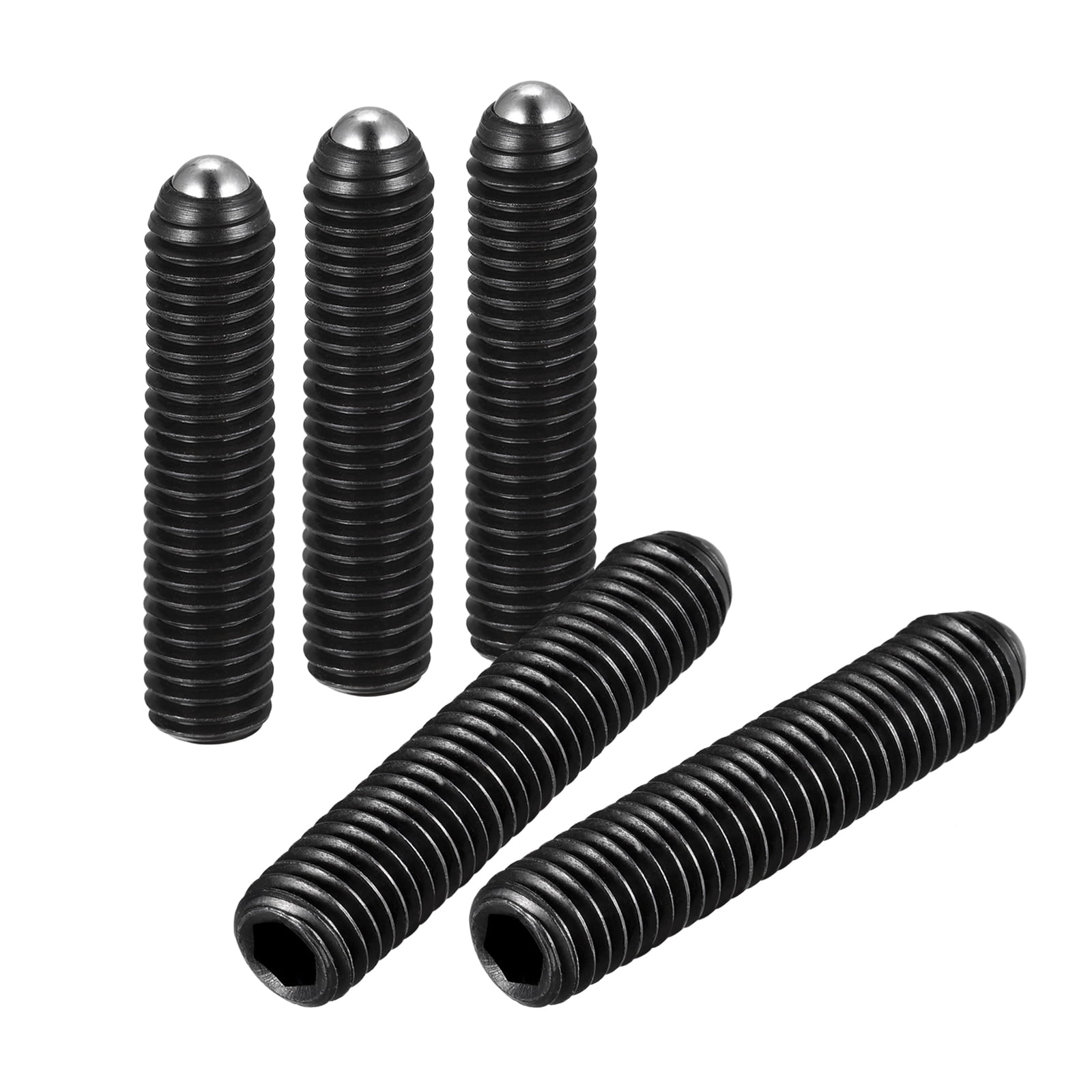 Uxcell Ball Point Set Screws, M8 x 40mm High Carbon Steel Metric Spring ...