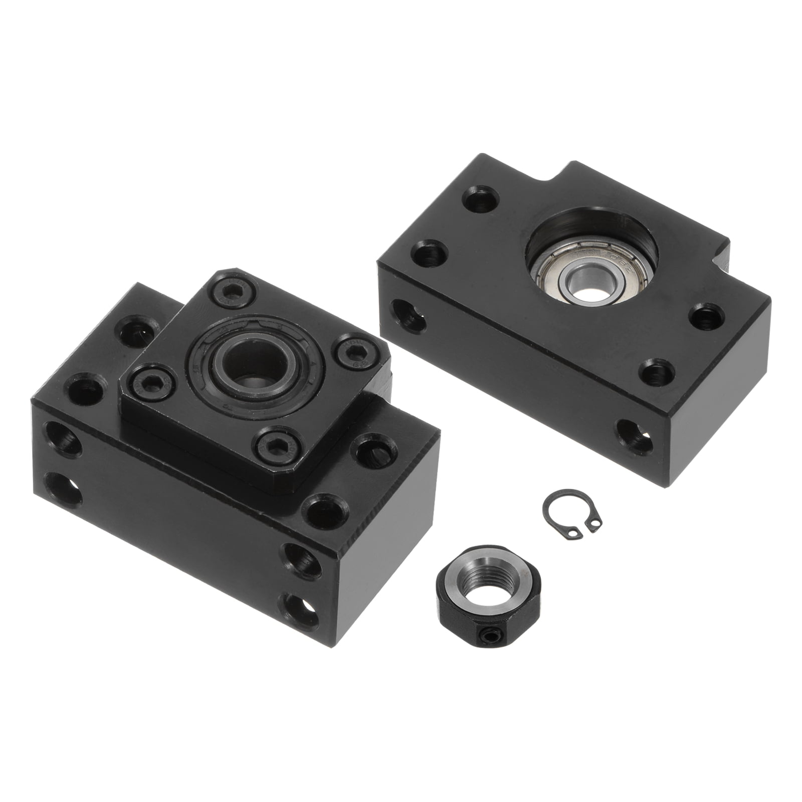 Uxcell Ball Screw BK10/BF10 End Supports with Metal Ball Screw Nut for ...