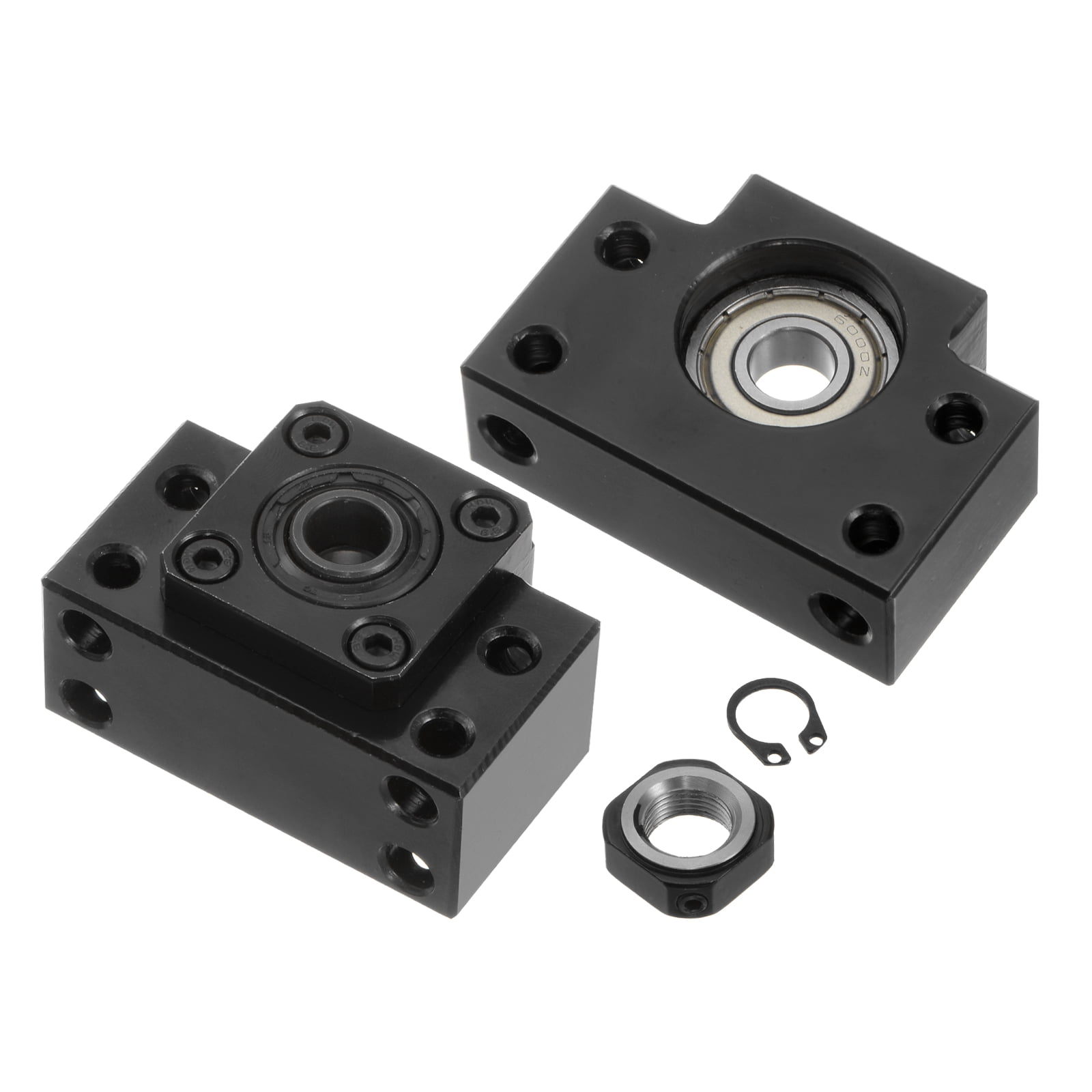 Uxcell Ball Screw BK12/BF12 End Supports with Metal Ball Screw Nut for ...