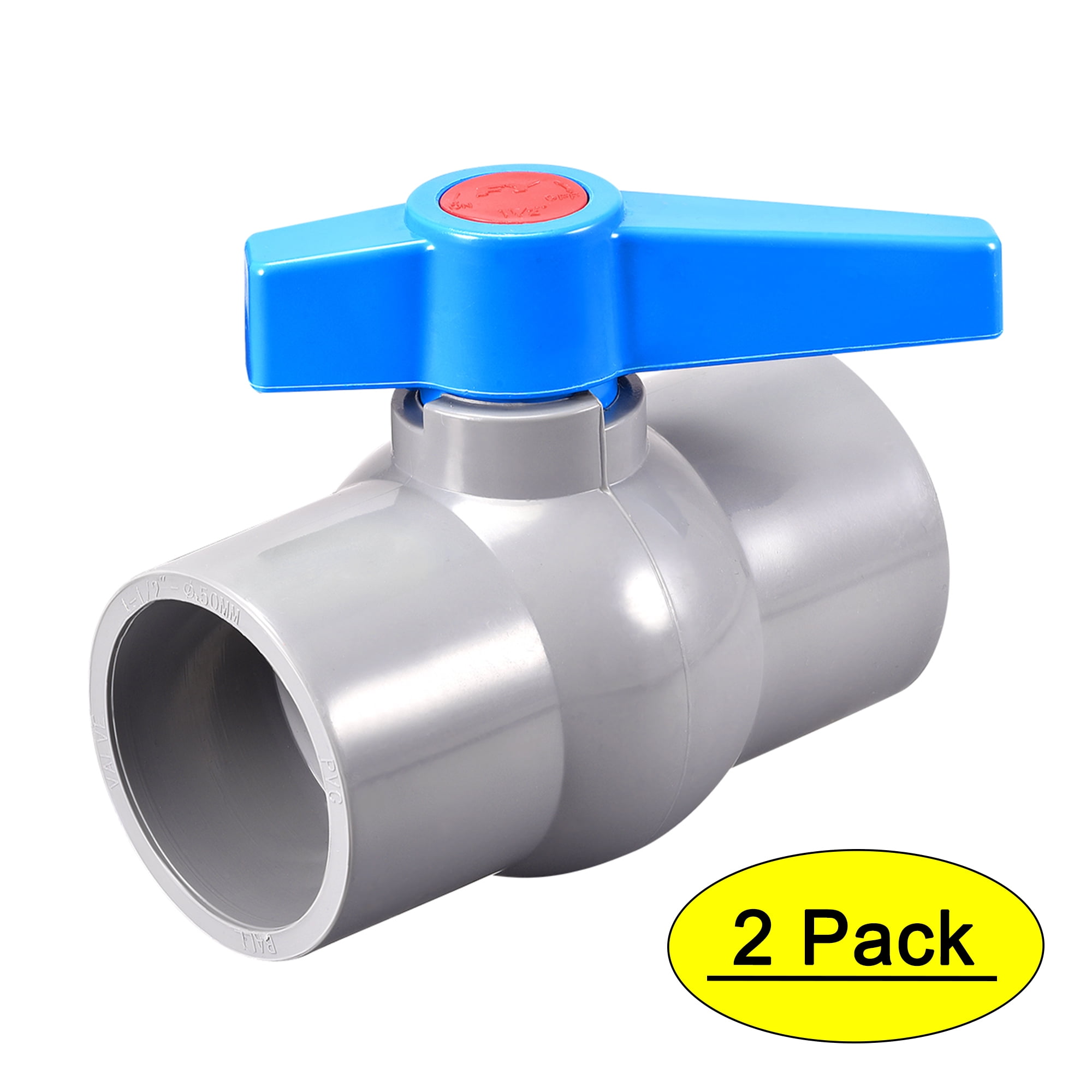 Uxcell Ball Valve, 50mm ID PVC Socket End Valve for Aquarium Setup ...