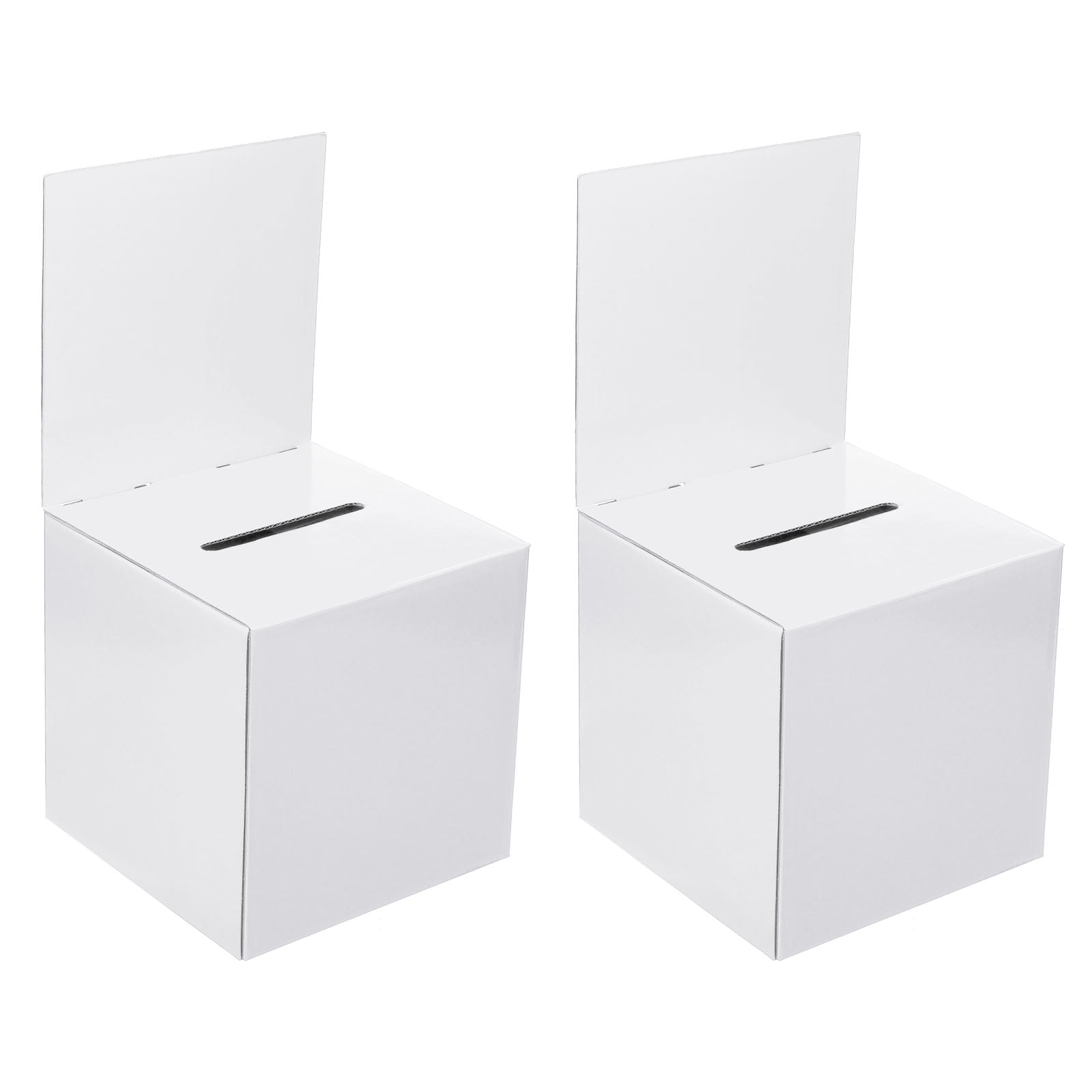 Uxcell Ballot Box 6"x6"x6" Raffle Box with Removable Header Board ...