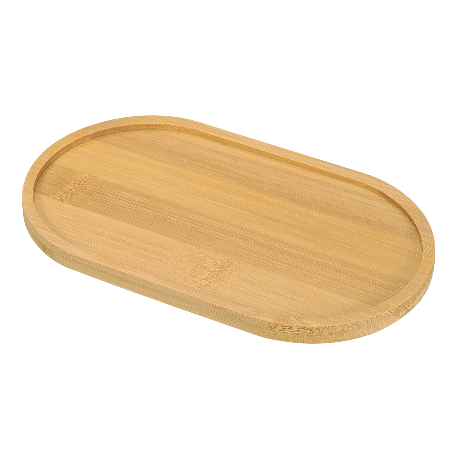 Uxcell Wood Saucer, Oval Plant Tray Flower Pot Succulent Pot Tray for ...