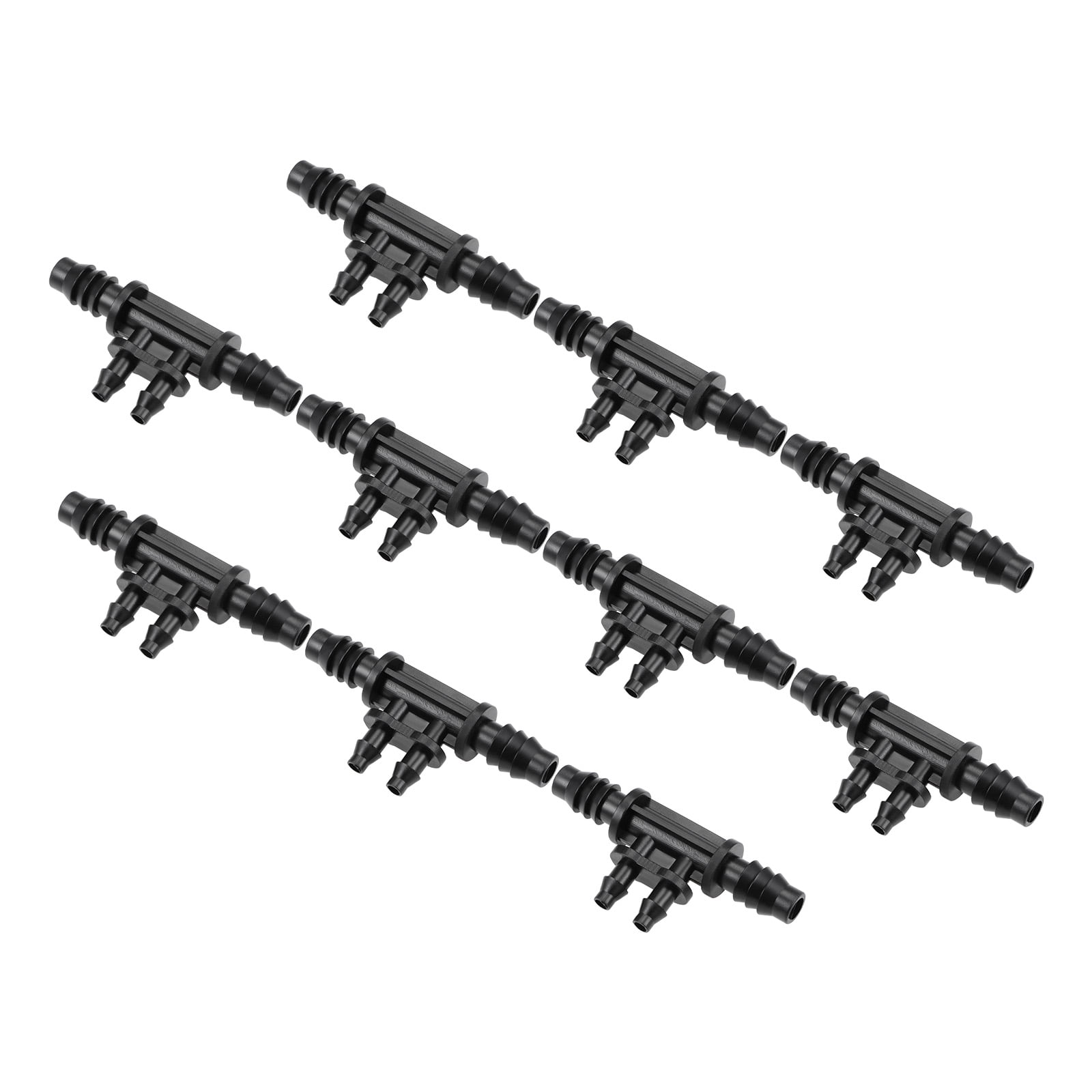 Uxcell Barb Drip Pipe Connector 4mm and 8mm Inner Diameter Hose Fitting ...