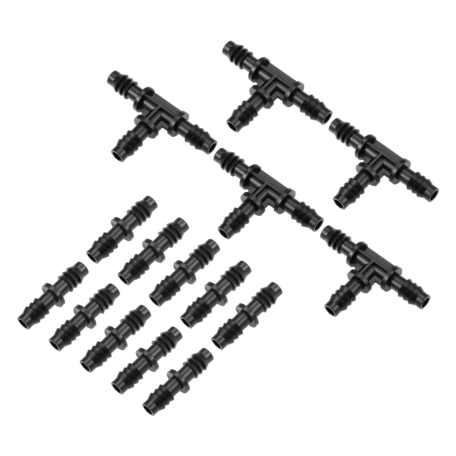 Uxcell Barb Drip Straight and Tee Connector 8mm Inner Diameter Hose ...