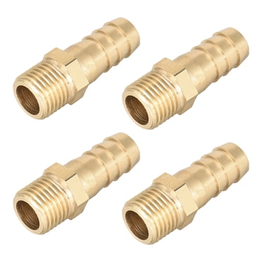 Brass Barb Hose Fitting 90 Degree Elbow 16mm Barbed x 1/2 G Male Pipe ...