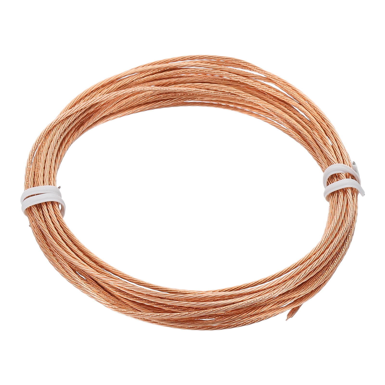 Uxcell Bare Copper Ground Wire, 18 Gauge 15 Feet Solid Braided Copper ...