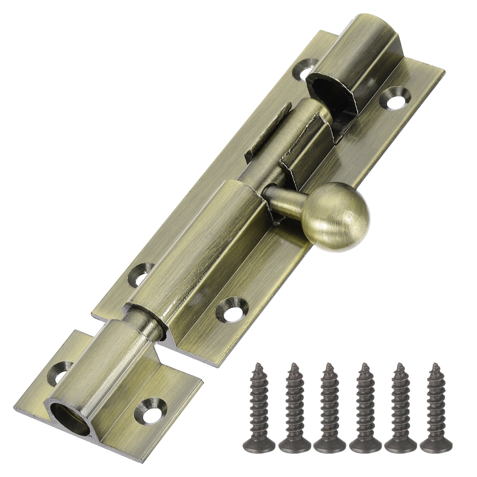 Uxcell Barrel Bolt Latch Vintage Security Slide Lock with Mounting ...