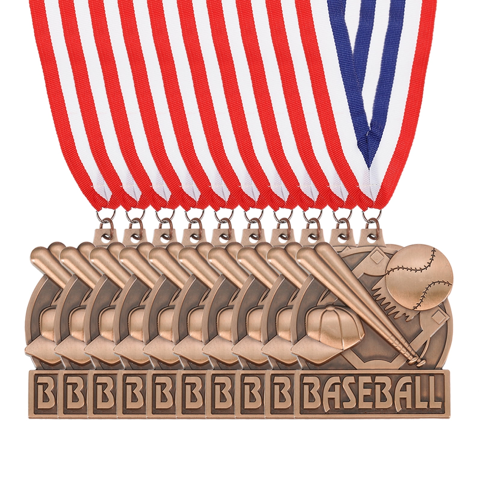 Uxcell Baseball Games Court Award Medals with Ribbons, Winner Medals ...