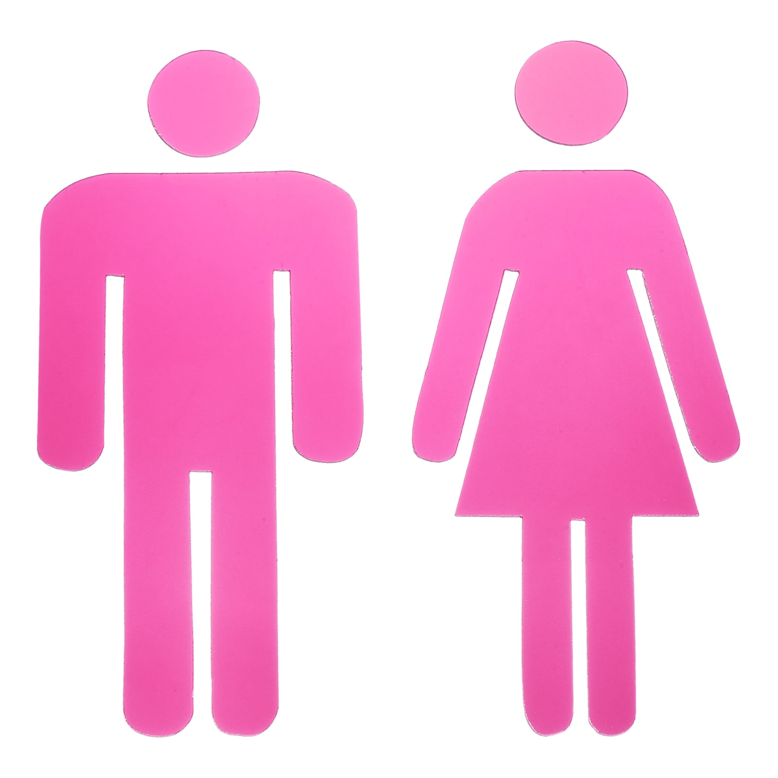 Uxcell Bathroom Sign, Acrylic Restroom Men's and Women's Toilet Sign ...