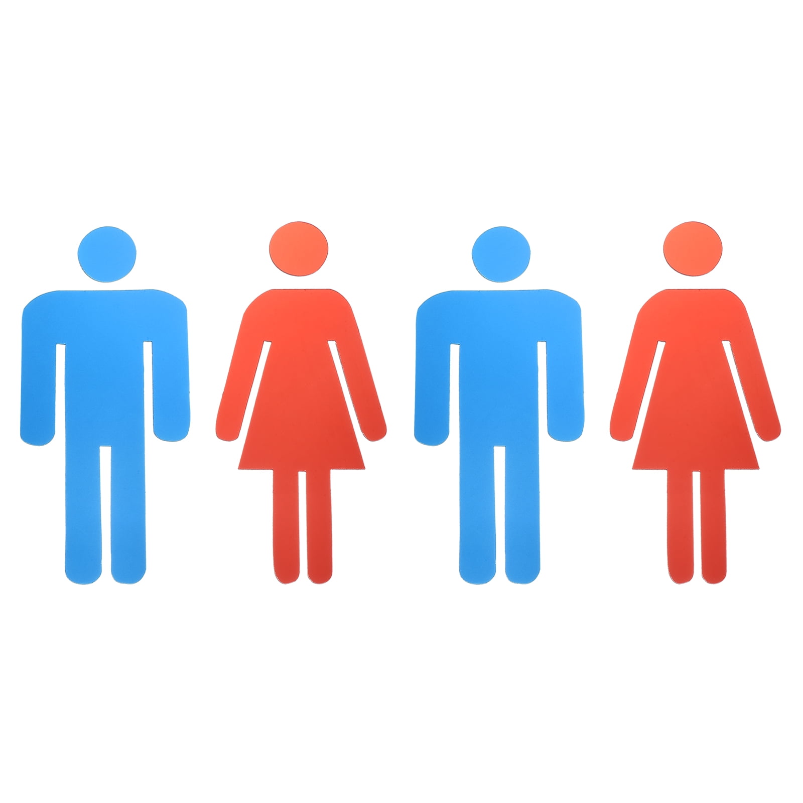 Uxcell Bathroom Sign, Acrylic Restroom Men's and Women's Toilet Sign ...