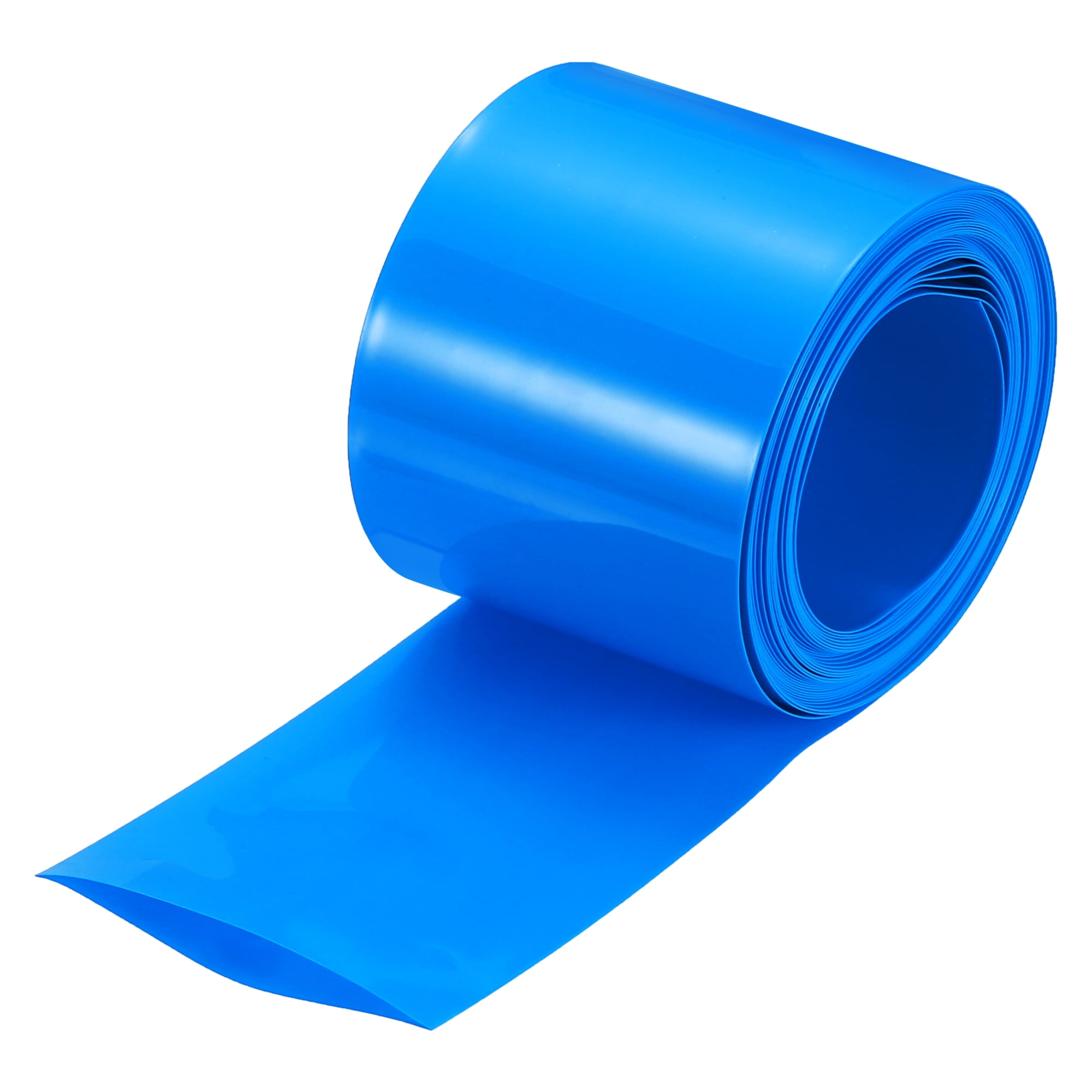 Uxcell Battery Wrap 50mm Flat 18ft Heat Shrink Tube Wraps Blue ...