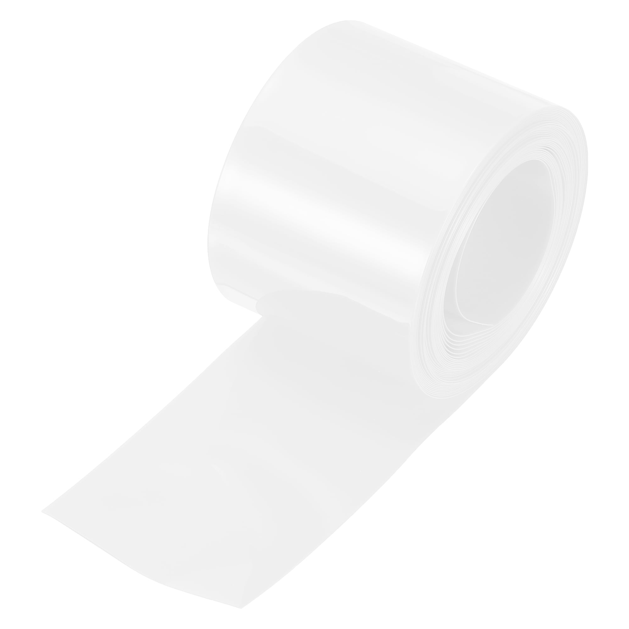 Uxcell Battery Wrap 50mm Flat 18ft PVC Heat Shrink Tube Wraps White ...