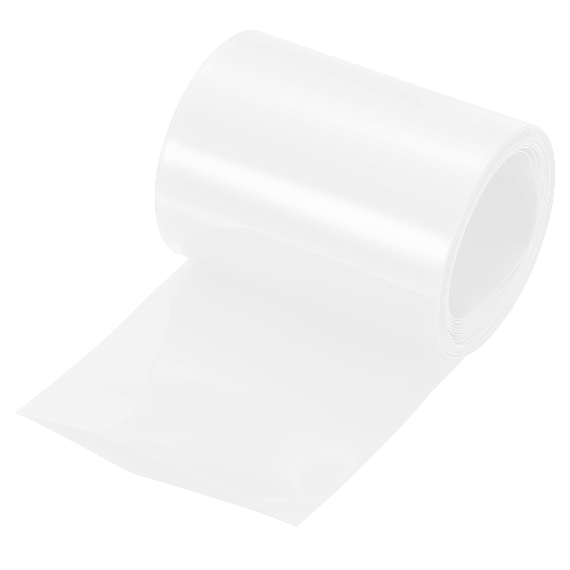 Uxcell Battery Wrap 75mm Flat 8ft PVC Heat Shrink Tube Wraps White ...