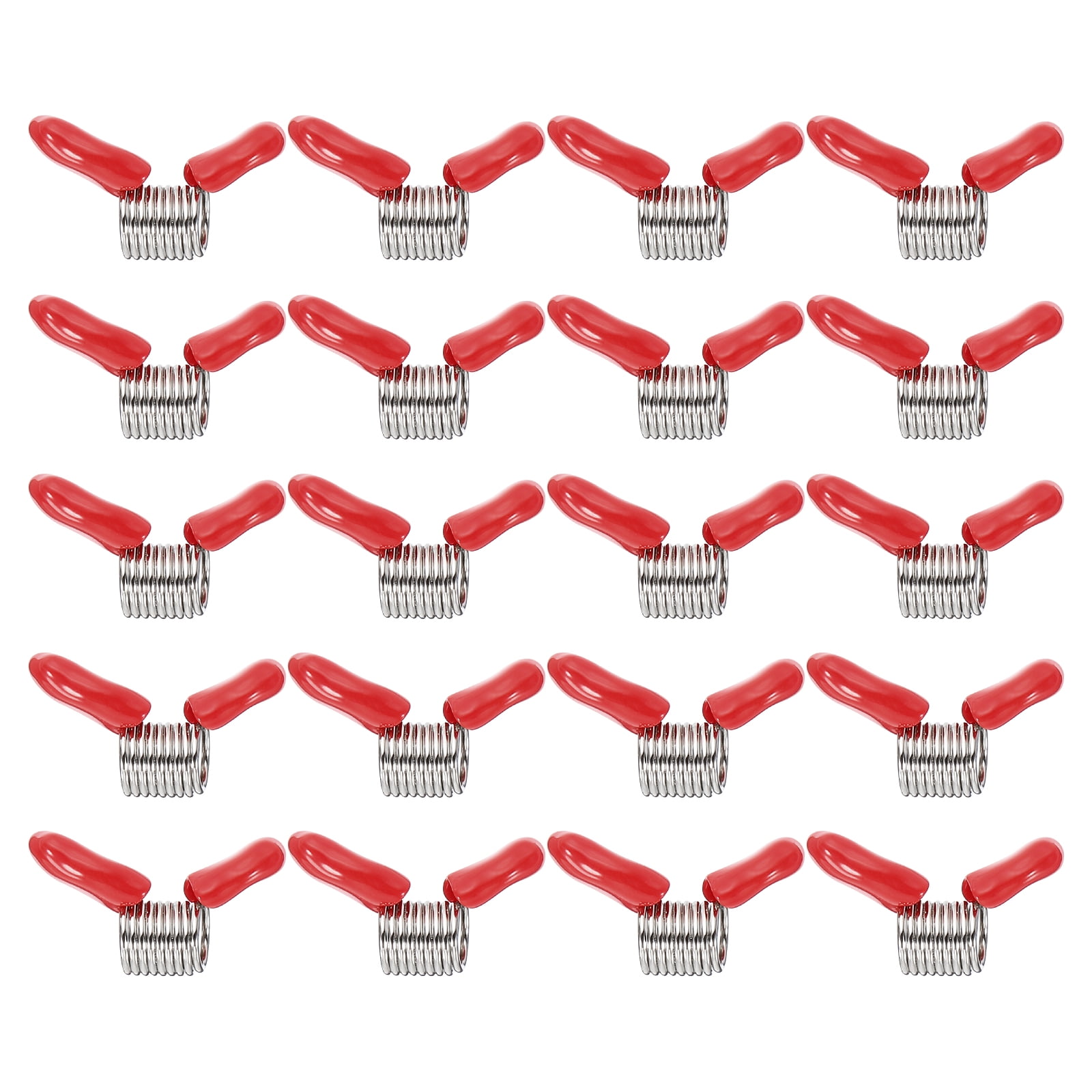 Uxcell Bead Stopper, 20 Pcs 0.28" Dia Bead Wire End Bead Clamps with ...